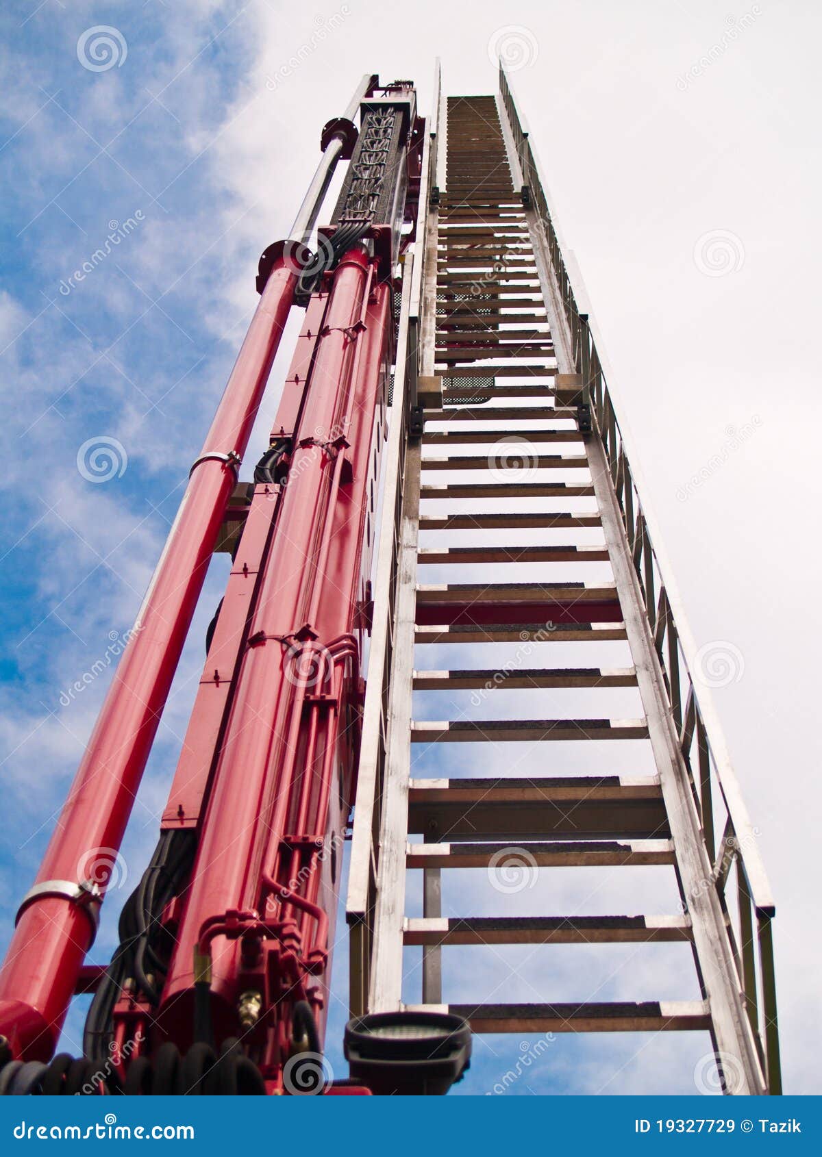 Ladder fire engine stock image. Image of danger, uniform - 19327729