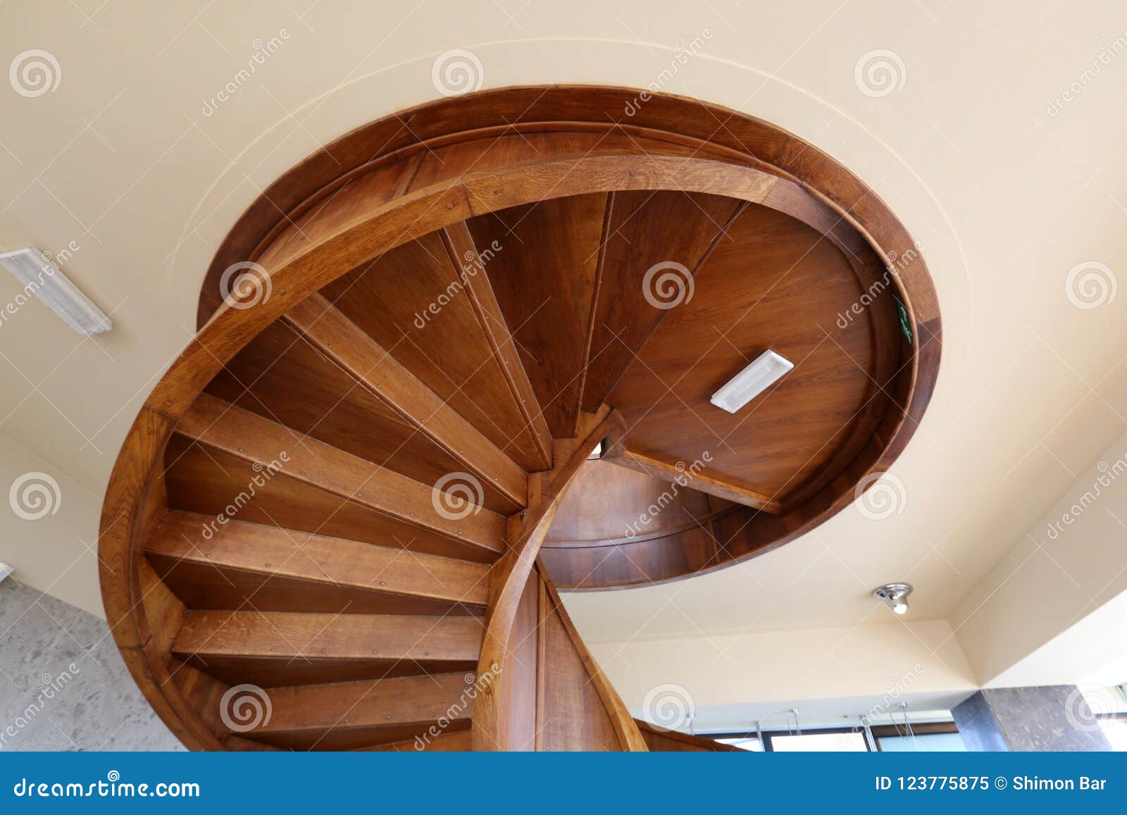 Twisted spiral staircase stock image. Image of spiral - 123775875