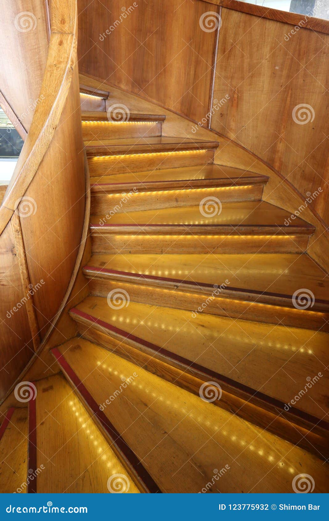 Twisted spiral staircase stock photo. Image of functional - 123775932