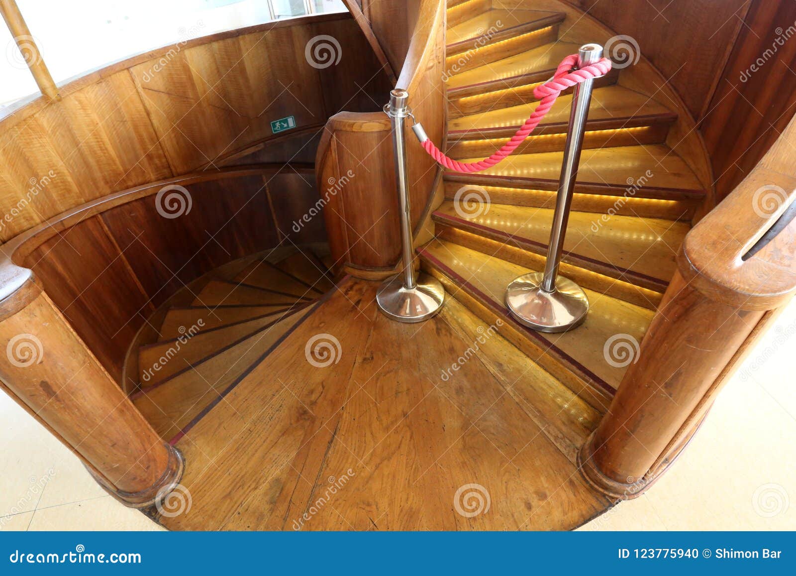 Twisted spiral staircase stock photo. Image of element - 123775940