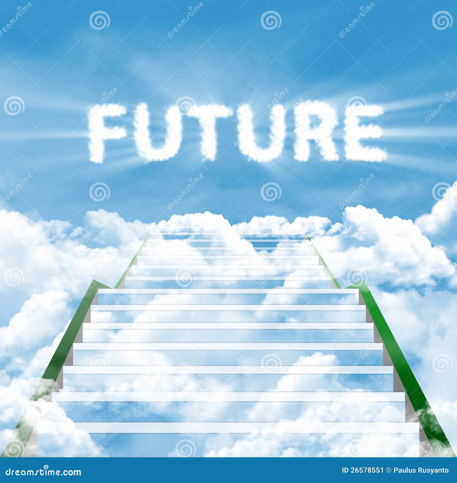 Ladder of future stock image. Image of business, imagination - 26578551