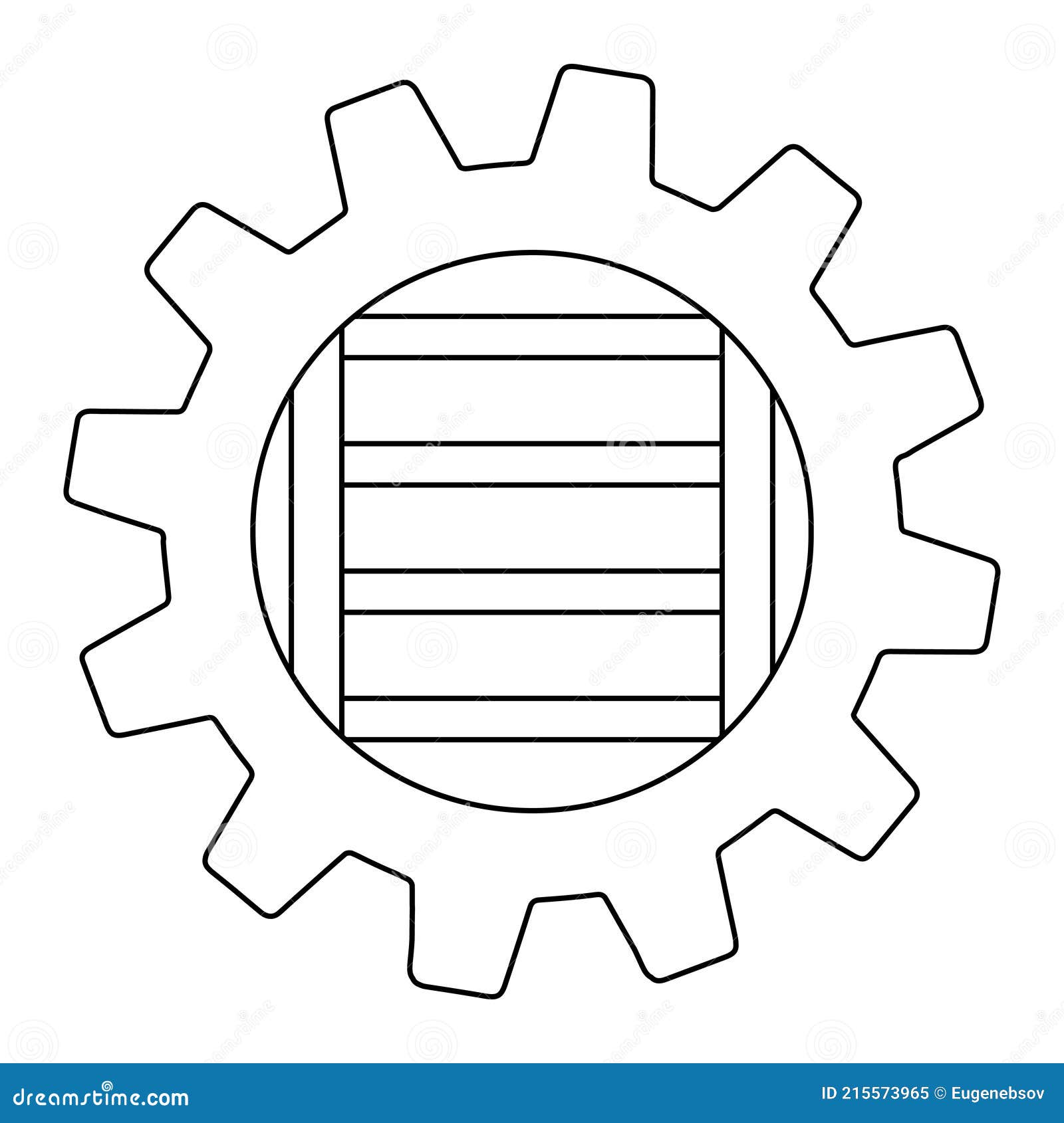 Ladder in Gear Icon Simple Illustration for Web Stock Vector ...
