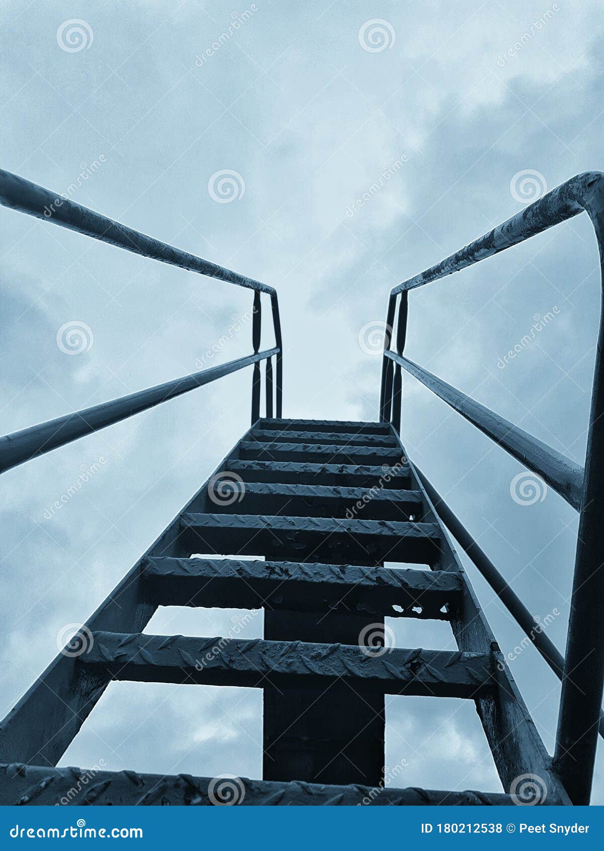Ladder going up high stock photo. Image of arch, symmetry - 180212538