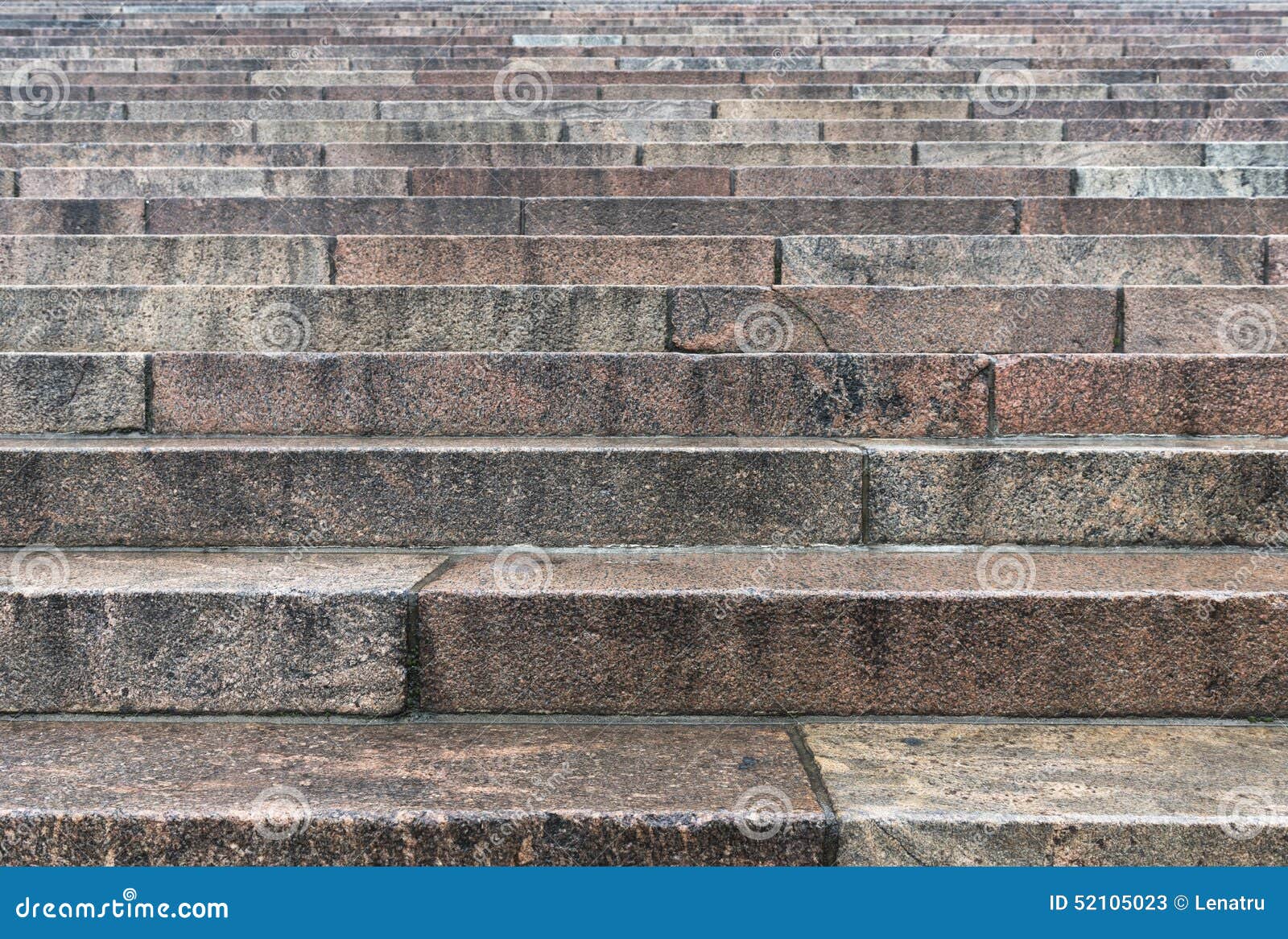 Ladder from Granite Stones after a Rain Stock Image - Image of ...