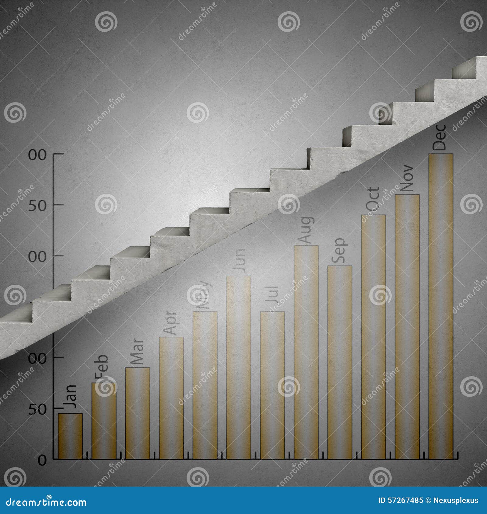 Ladder of growth stock image. Image of steps, construction - 57267485