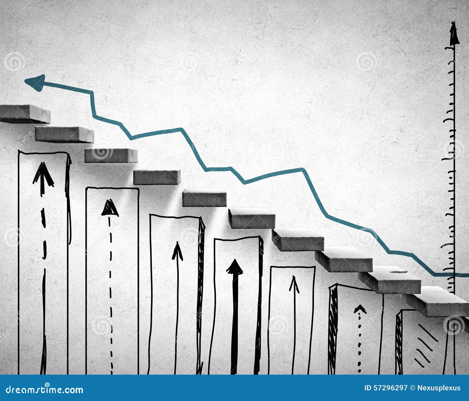 Ladder of growth stock image. Image of white, modern - 57296297