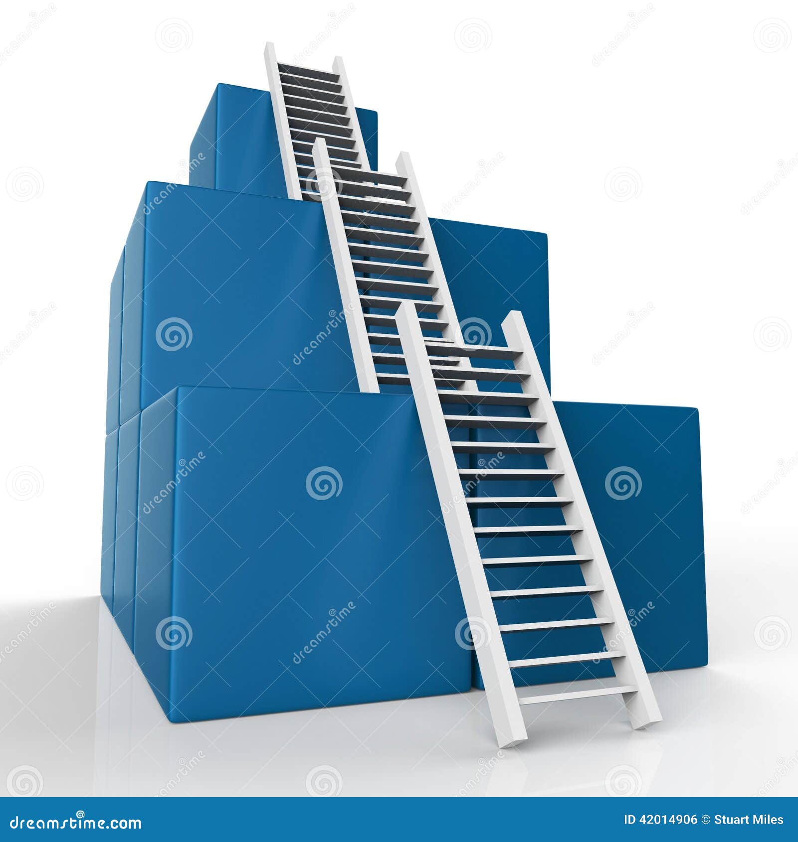 Ladder Growth Represents Increase Development and Steps Stock ...