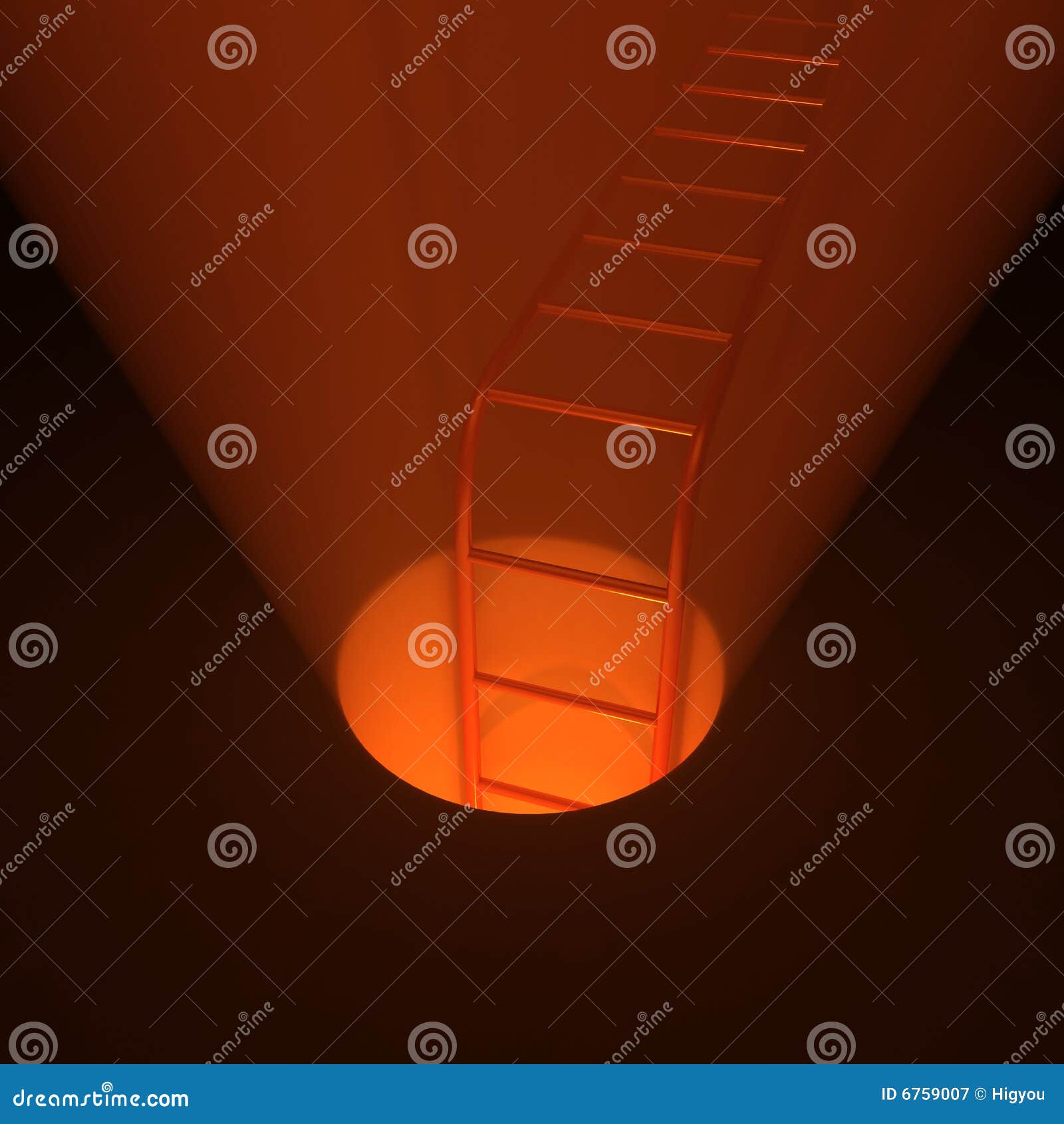 Ladder Hole stock illustration. Illustration of tunnel - 6759007