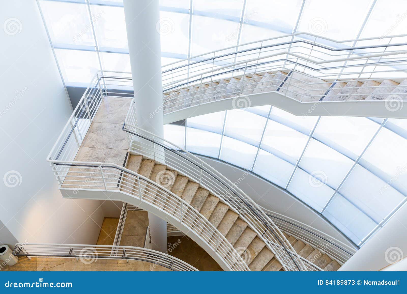 Ladder in House with White Interior Stock Image - Image of beautiful ...