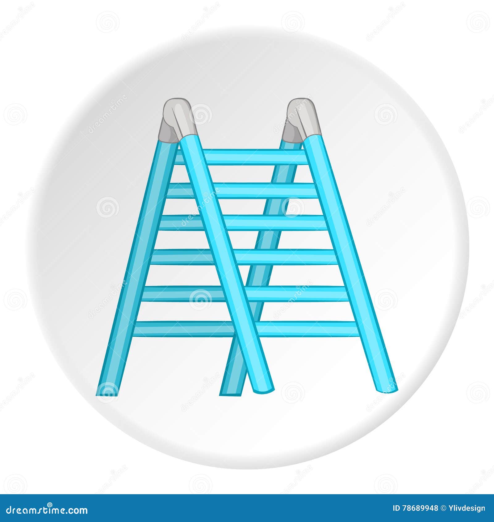 Ladder icon, cartoon style stock vector. Illustration of instrument ...
