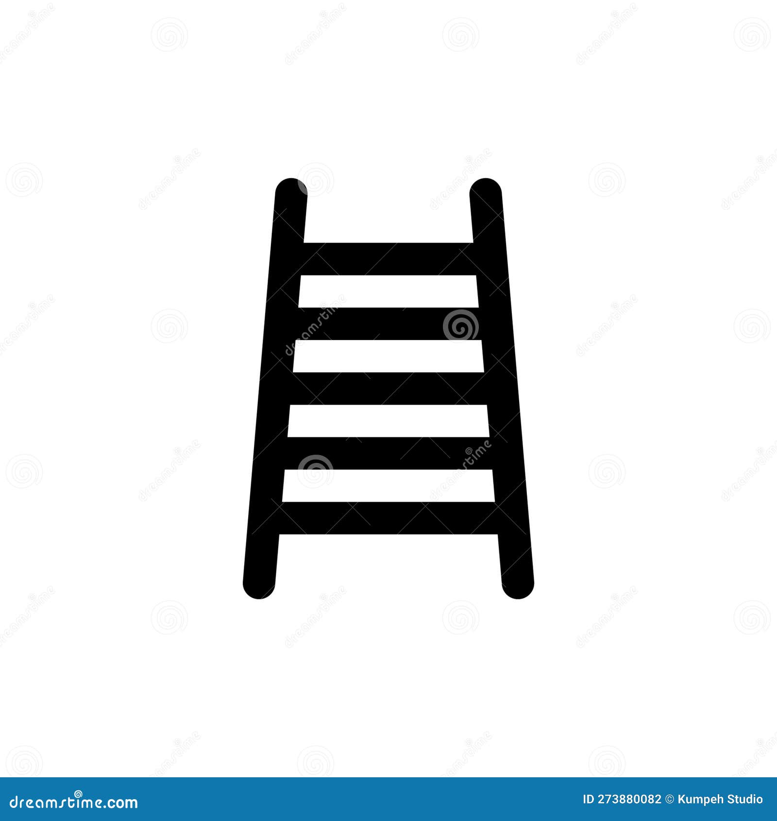 Ladder Icon in Trendy Flat Style Isolated on White Background Stock ...