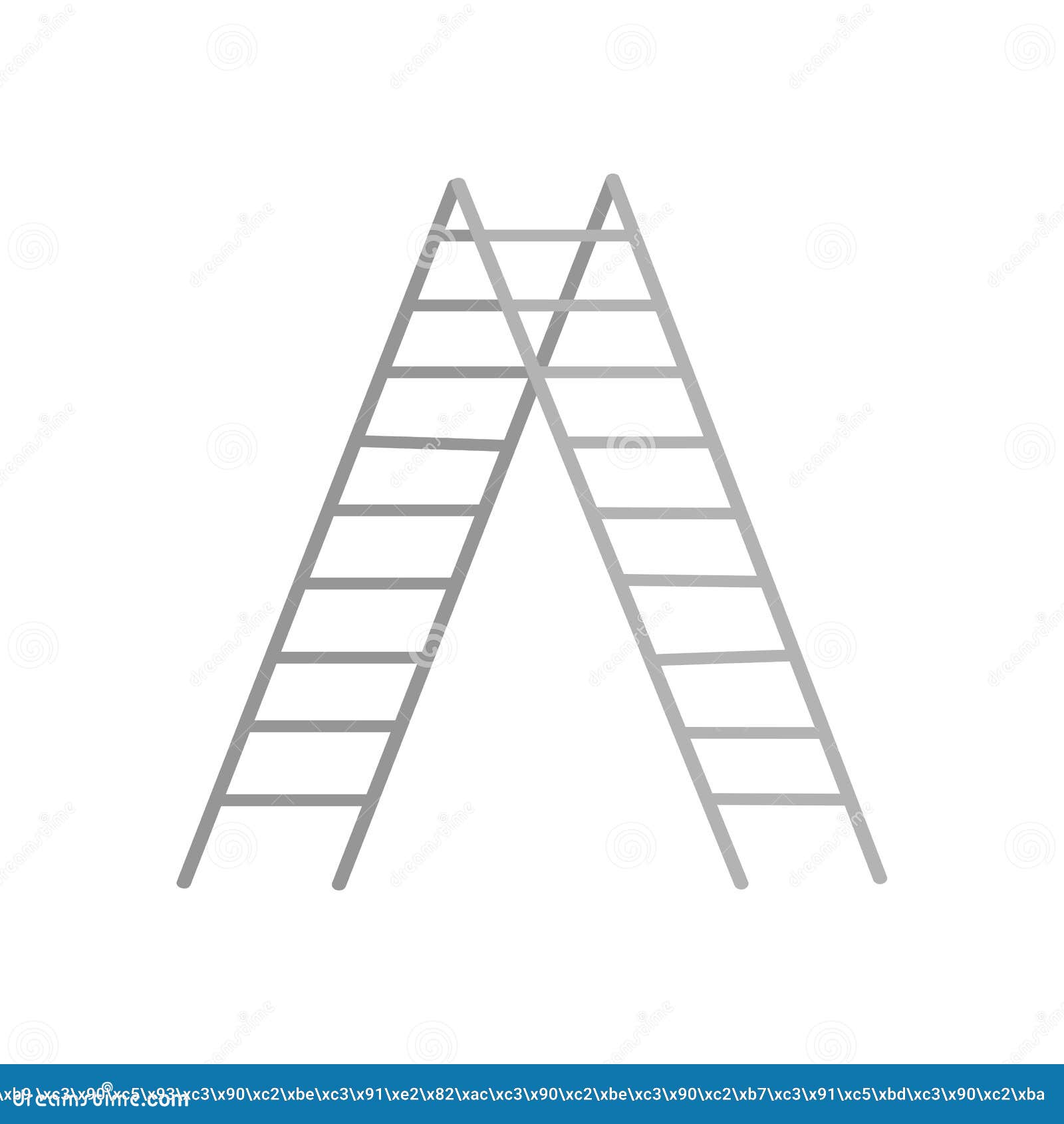 Ladder Icon on a White Background, Vector Illustration Stock Vector ...