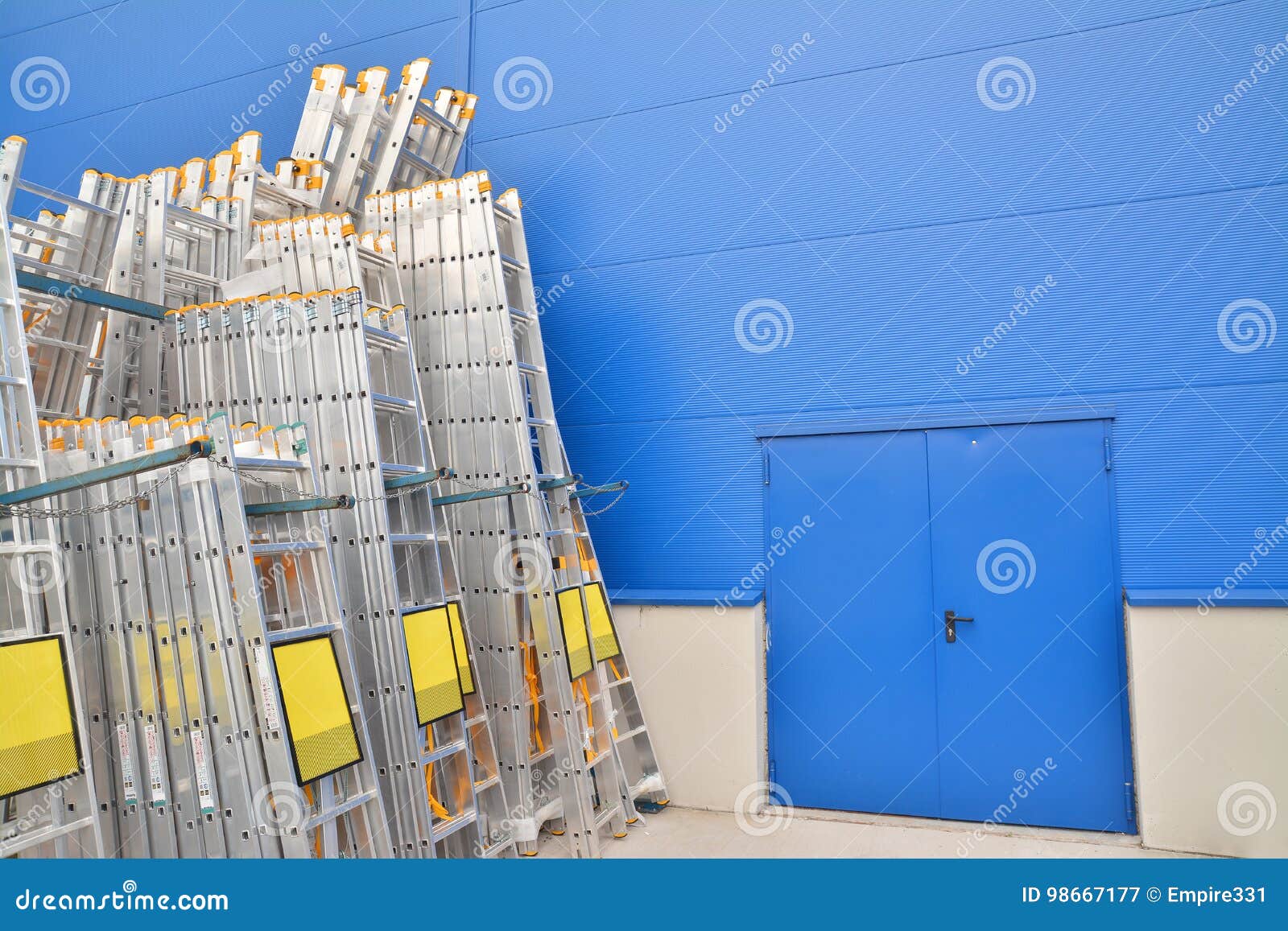 Ladder stock image. Image of metal, ladders, industrial - 98667177