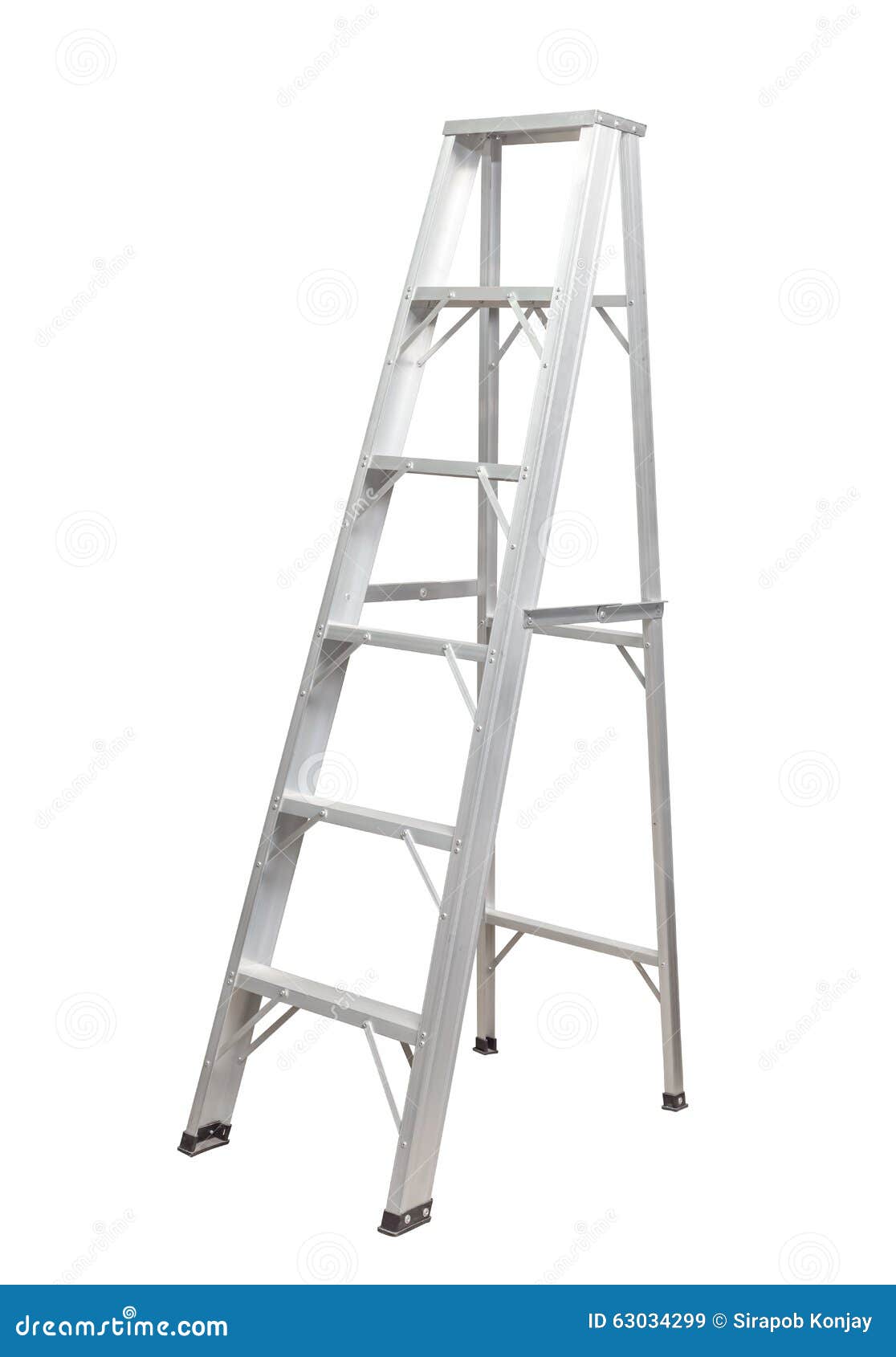 Ladder isolated . stock image. Image of functional, instrument - 63034299