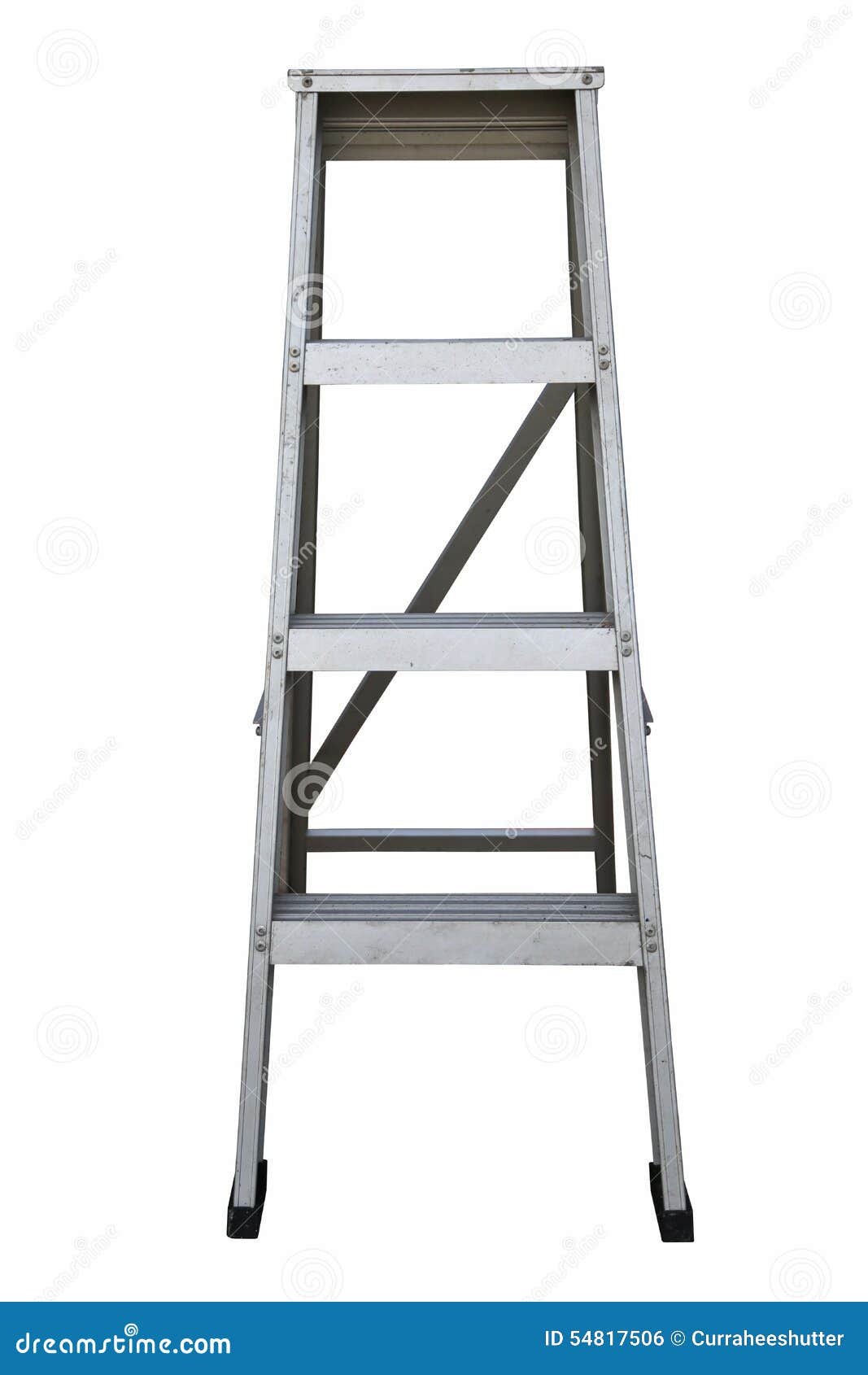 Ladder Isolated on White Background, Industry Tools on Work Site ...