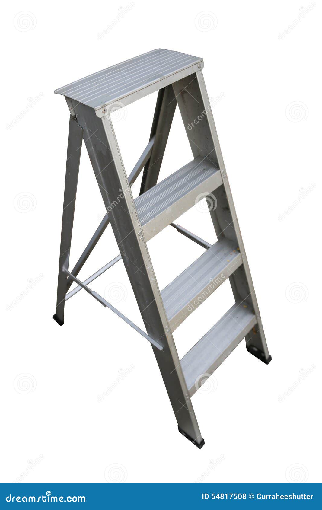 Ladder Isolated on White Background, Industry Tools on Work Site ...