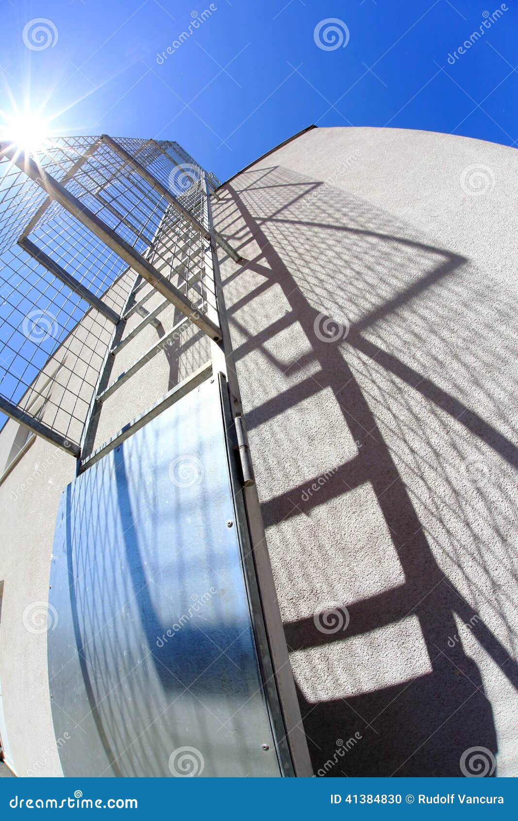 Ladder and its shadow stock photo. Image of shadow, sunny - 41384830