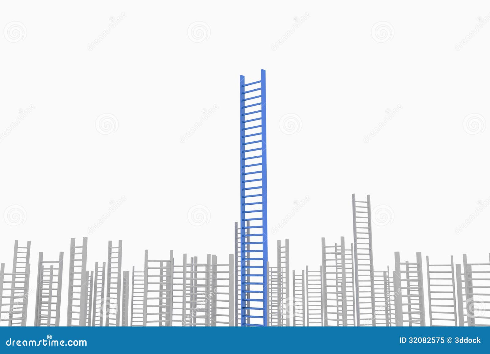 Ladder leader stock illustration. Illustration of decide - 32082575