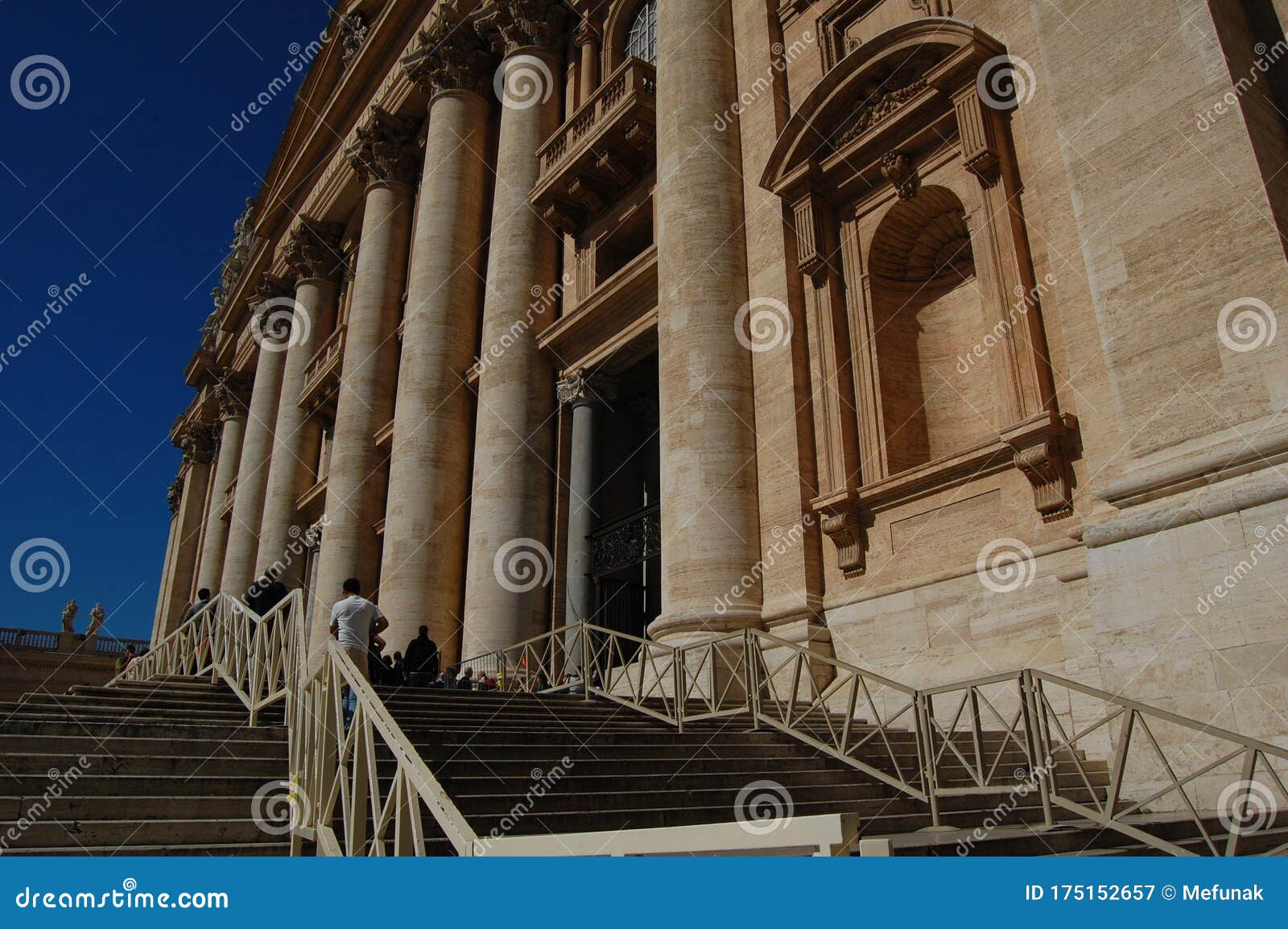 The Ladder Leading To the Basilica of Saint Peter at Vatican. Editorial ...