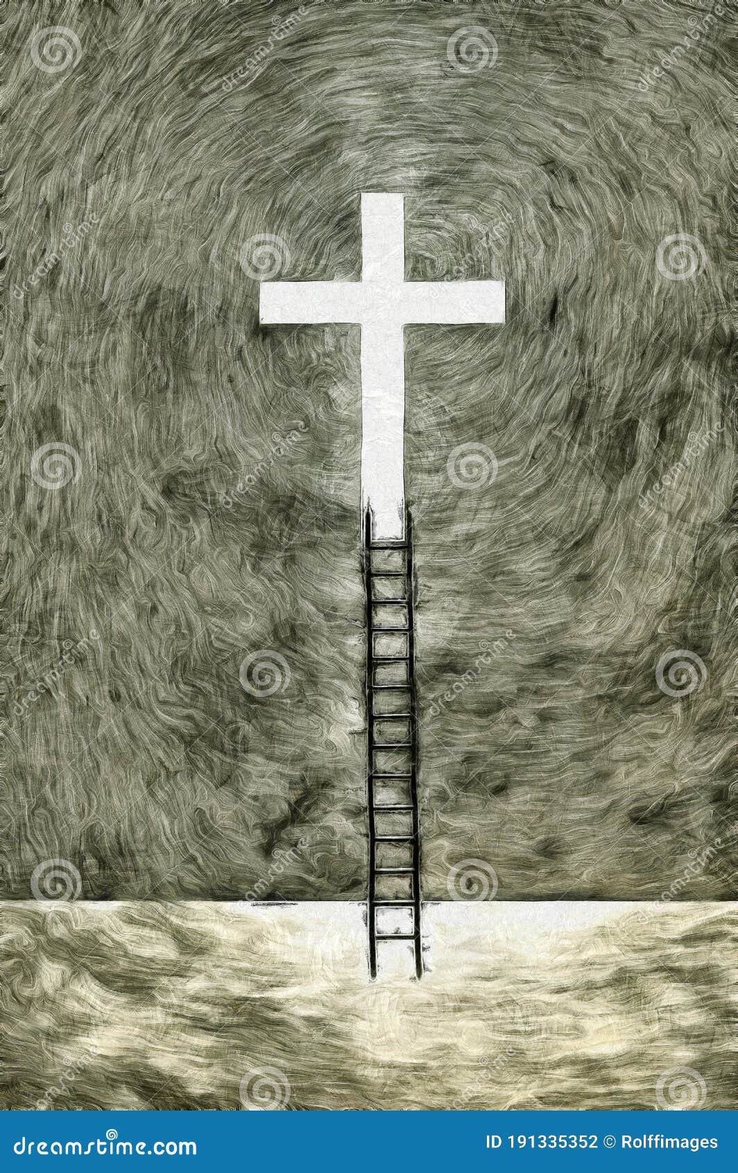 Cross of light stock illustration. Illustration of death - 191335352