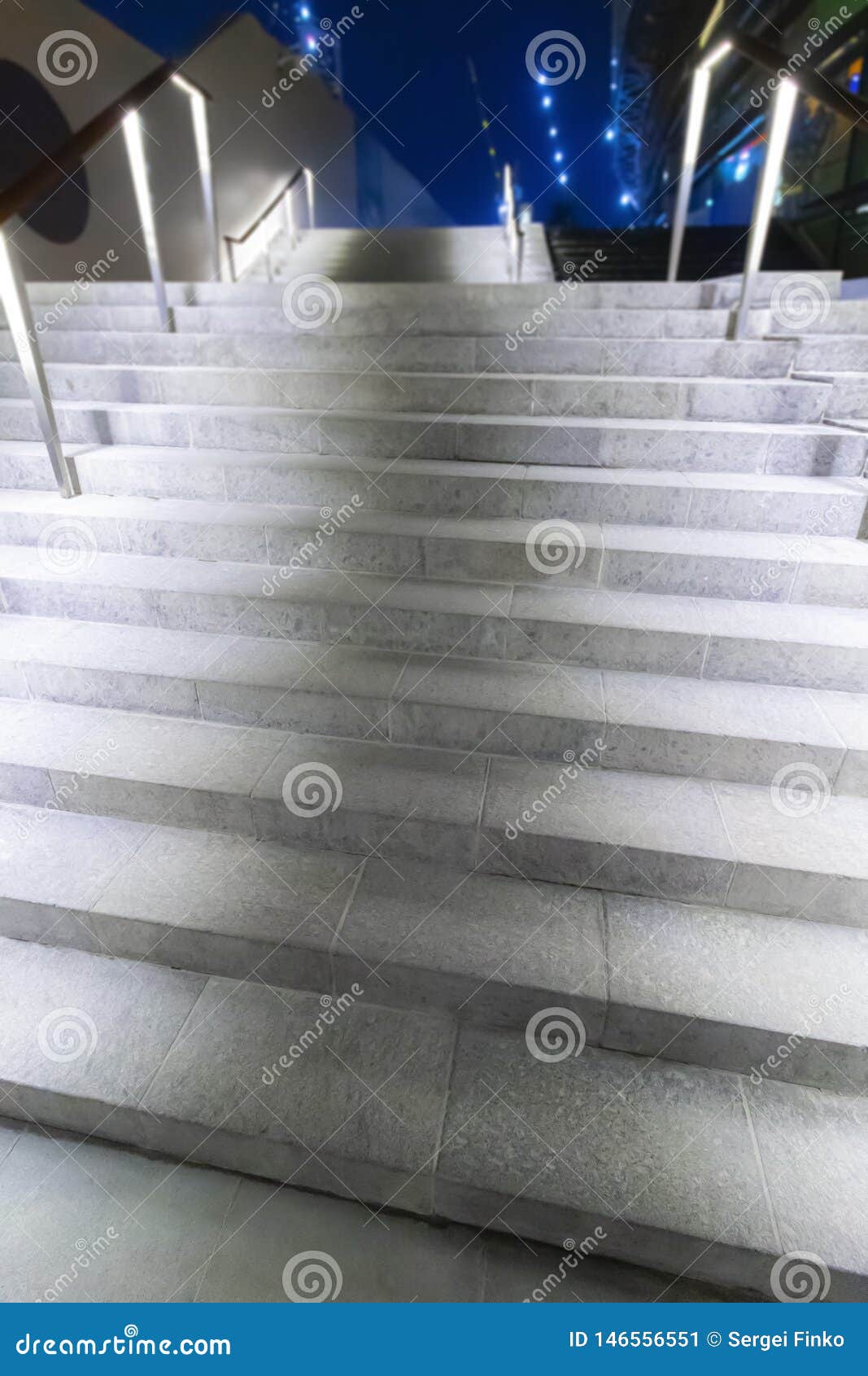 Ladder with LED light stock image. Image of shadow, building - 146556551