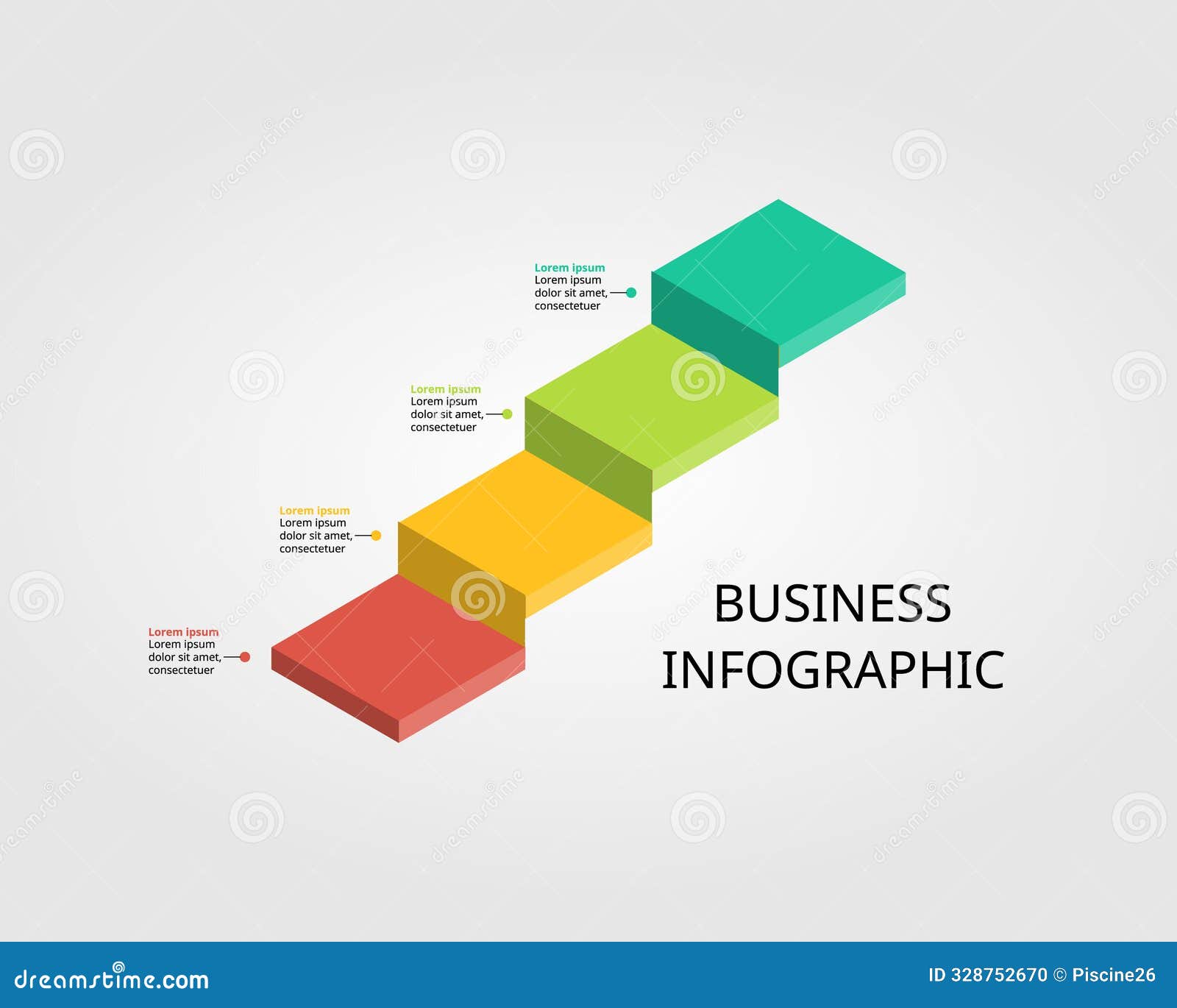 Ladder Level Chart Template For Infographic For Presentation For 4 ...