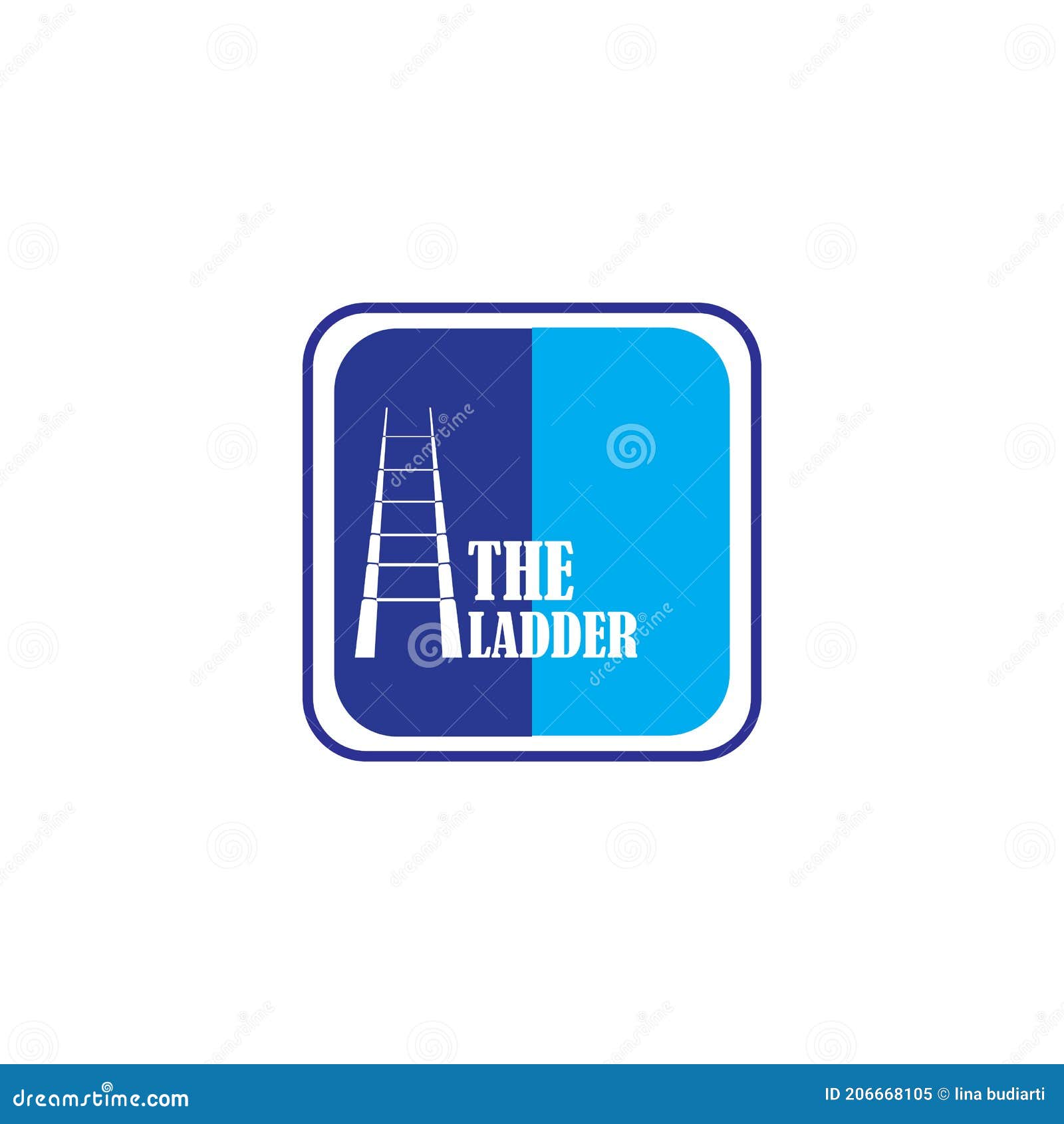 Ladder logo stock vector. Illustration of tablet, staircase - 206668105