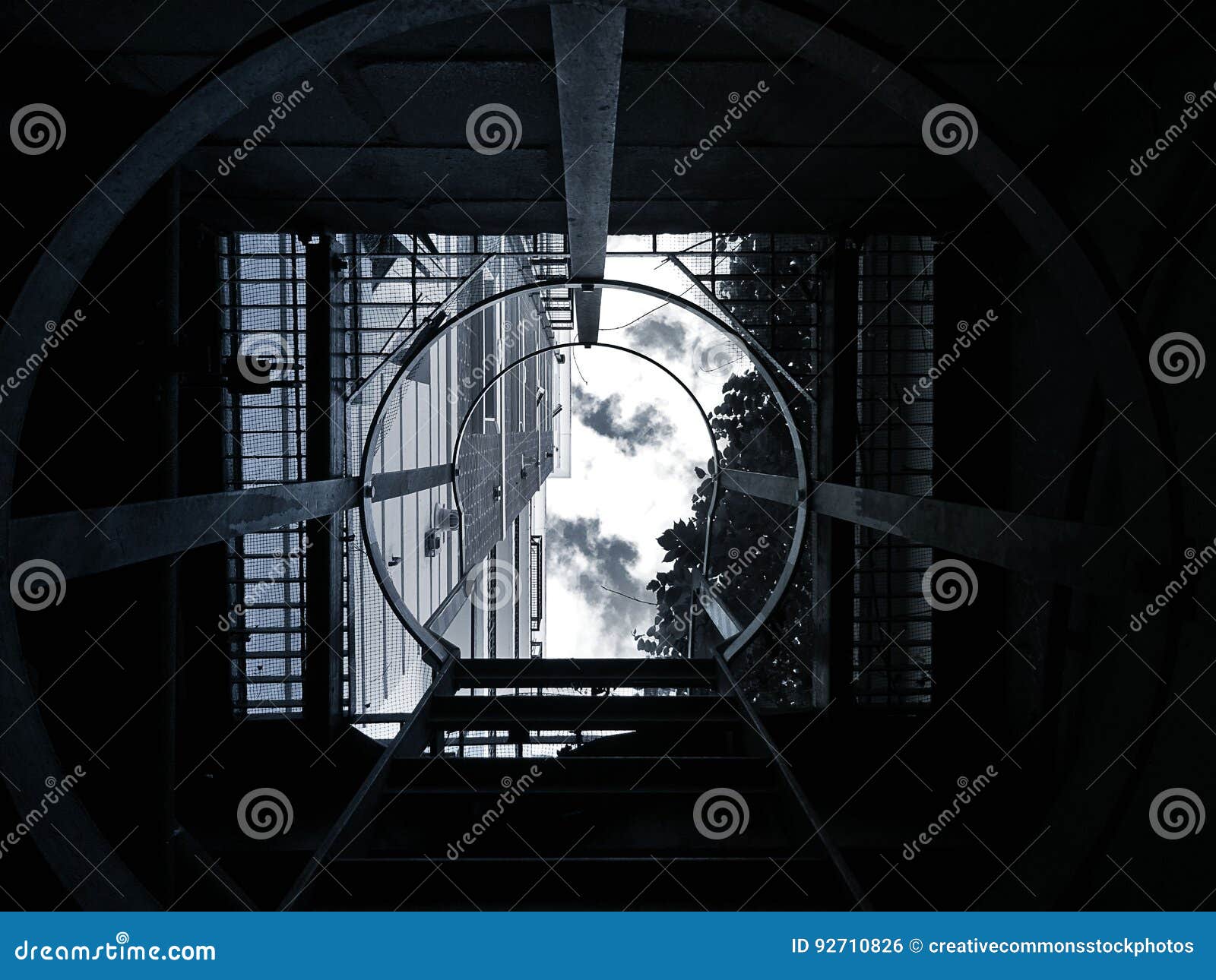 Ladder And Manhole Picture. Image: 92710826