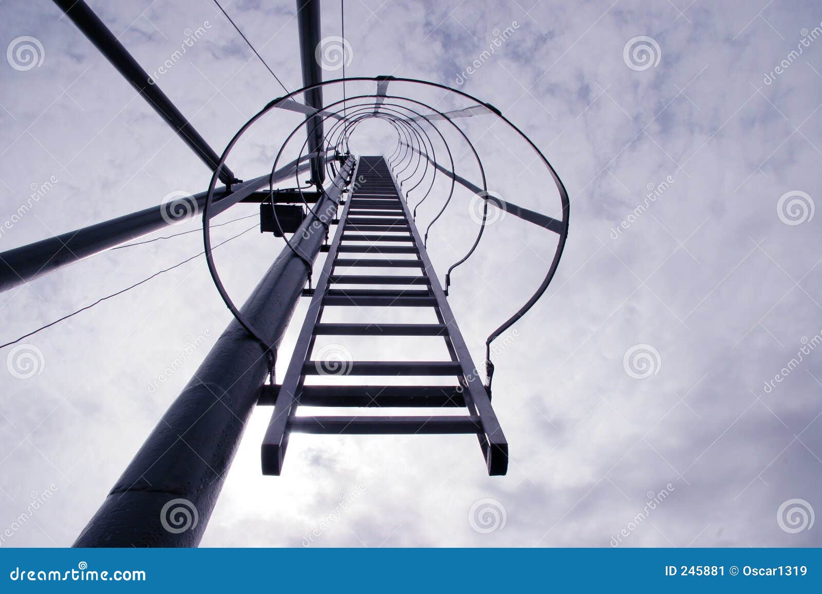 Ladder moving upwards stock image. Image of unlimited, high - 245881