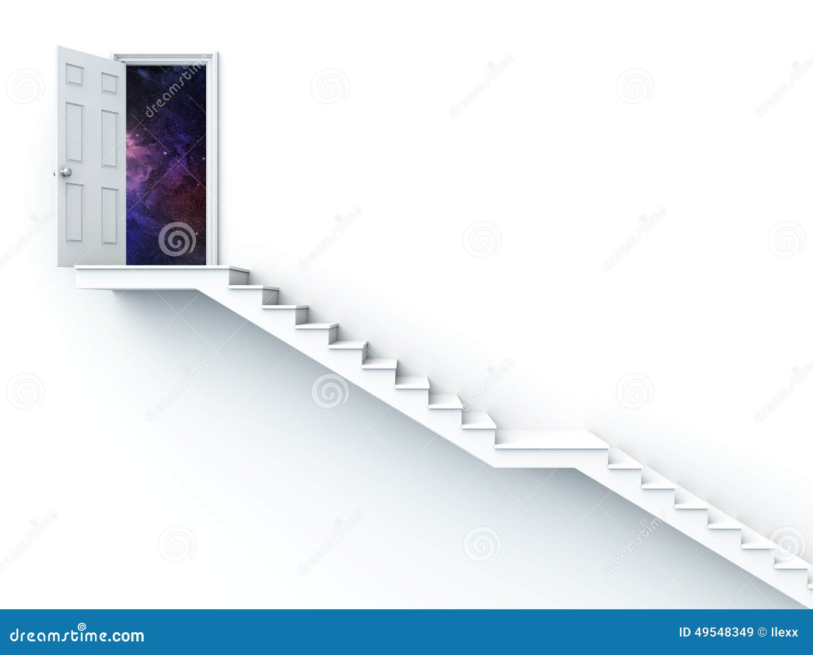 Ladder And Opened Door Stock Photography | CartoonDealer.com #5453378