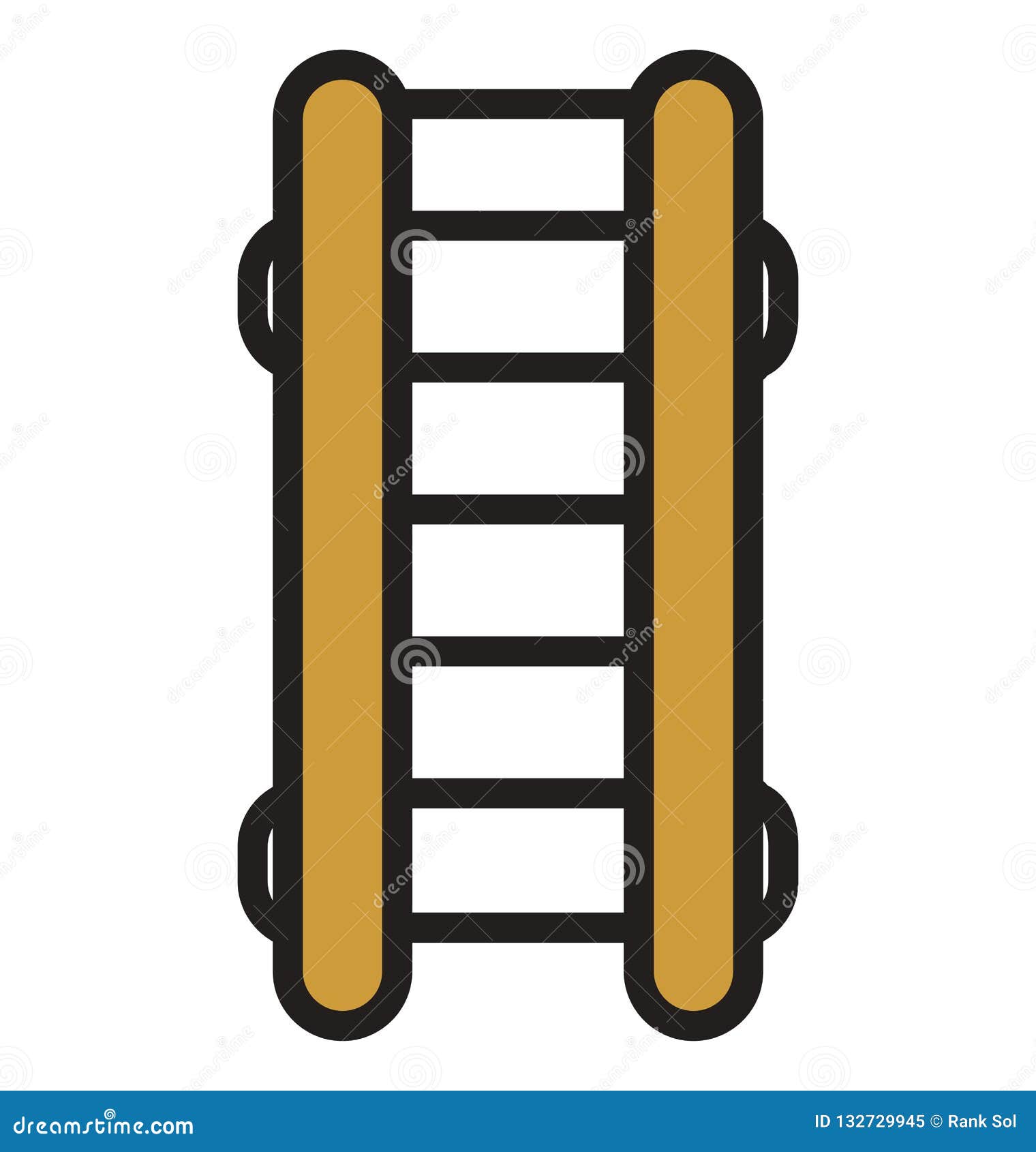 Ladder Outline and Filled Isolated Vector Icon that Can Be Easily ... Ladder Outline and Filled Isolated Vector Icon that Can Be Easily ...