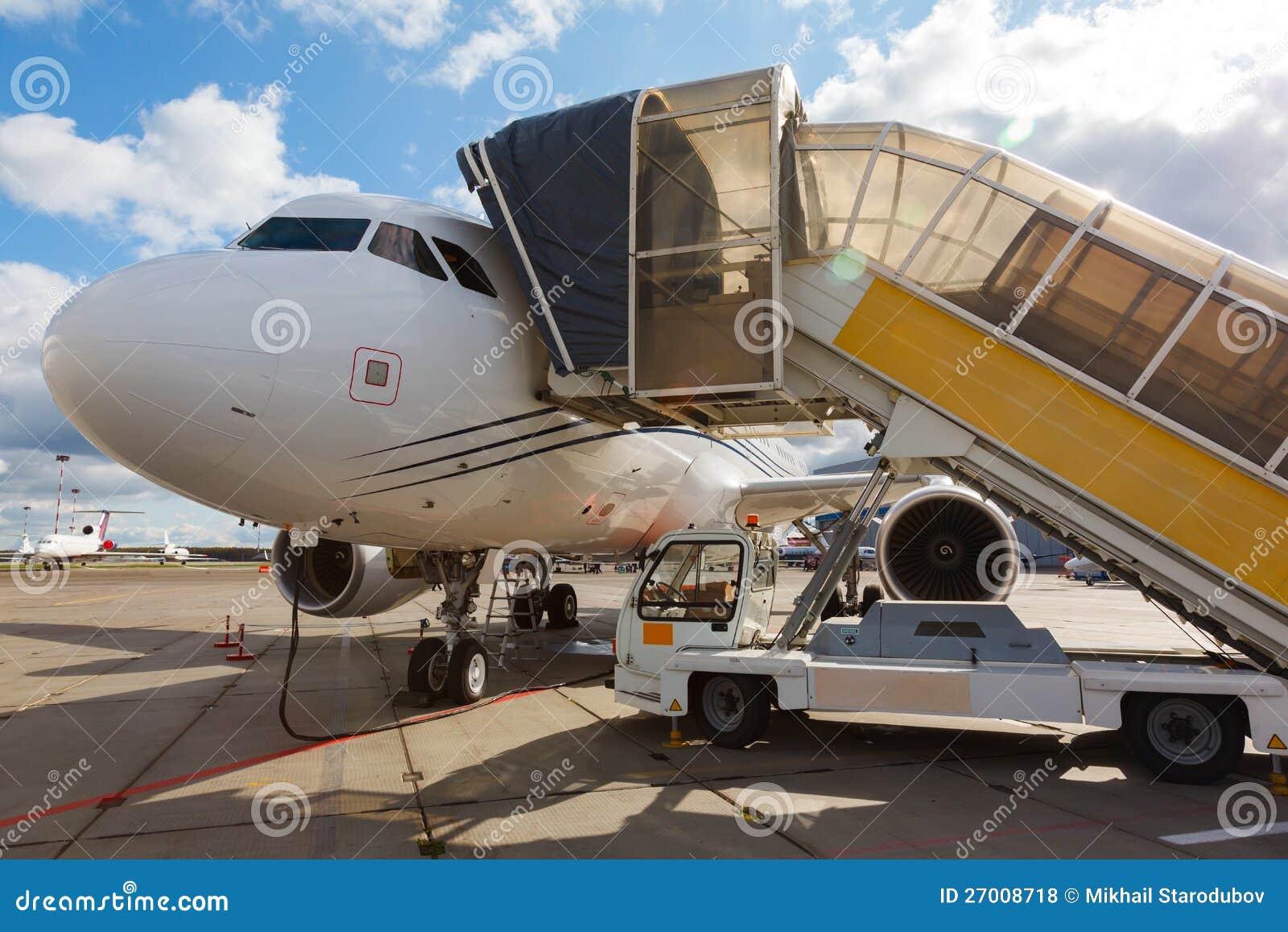 Ladder in a private jet stock photo. Image of transportation - 27008718