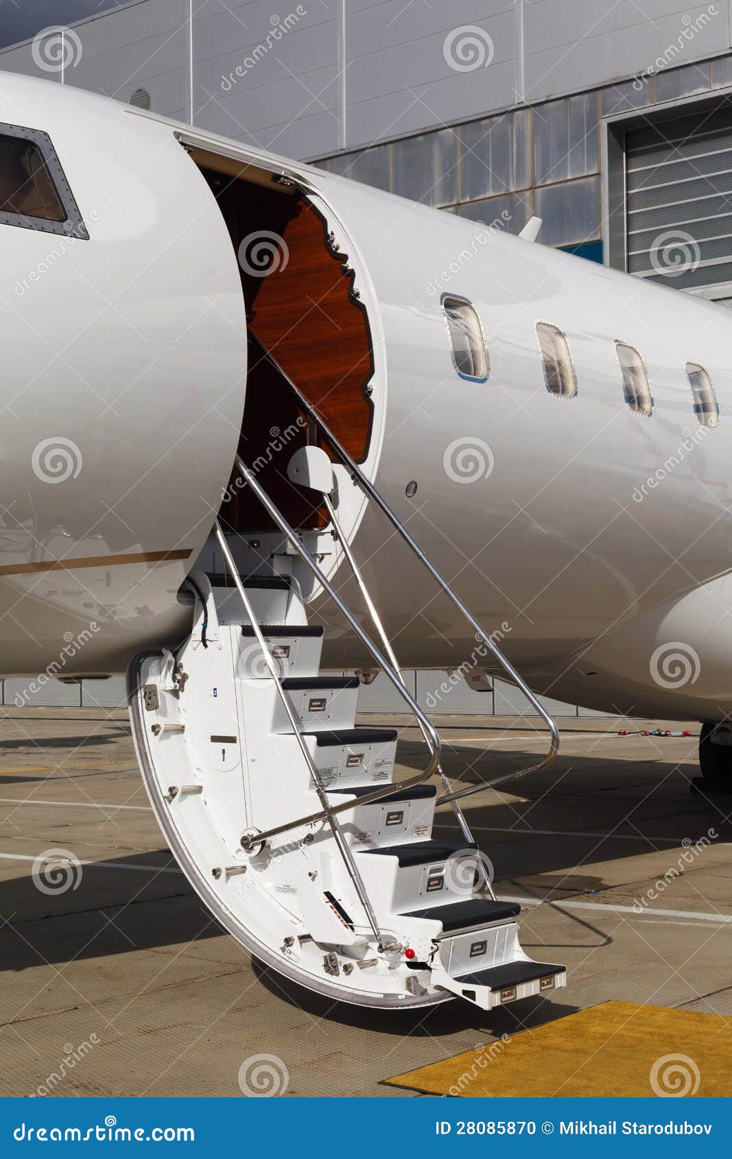 Ladder in a private jet stock photo. Image of construction - 28085870