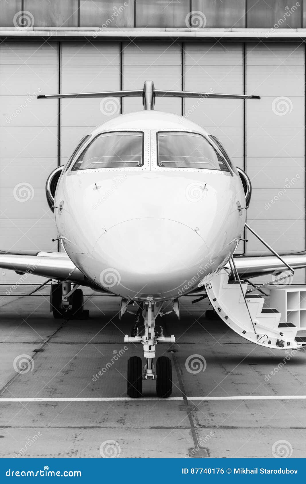 Ladder in a private jet stock photo. Image of entrance - 87740176
