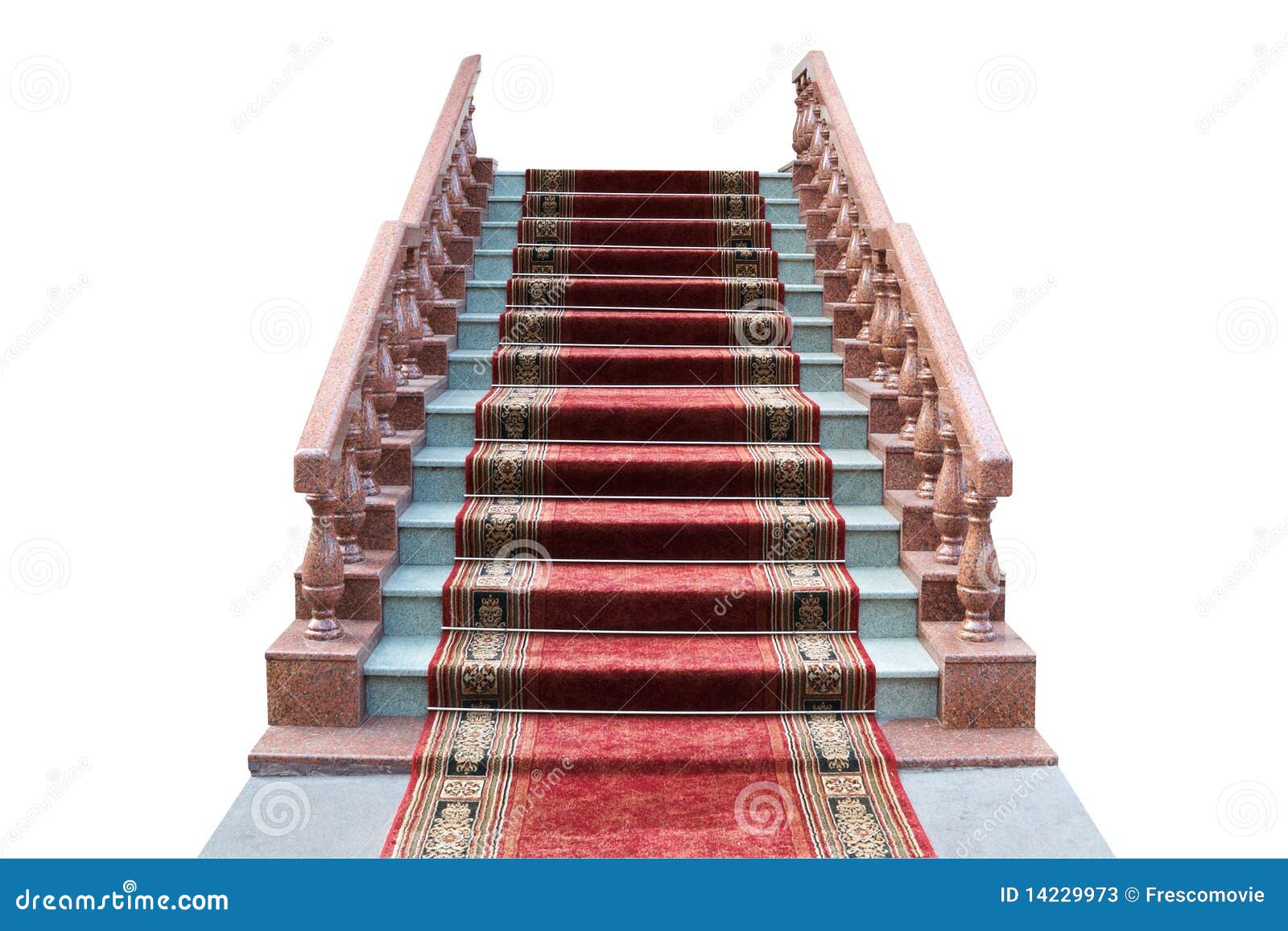Ladder with a red carpet stock image. Image of abstract - 14229973