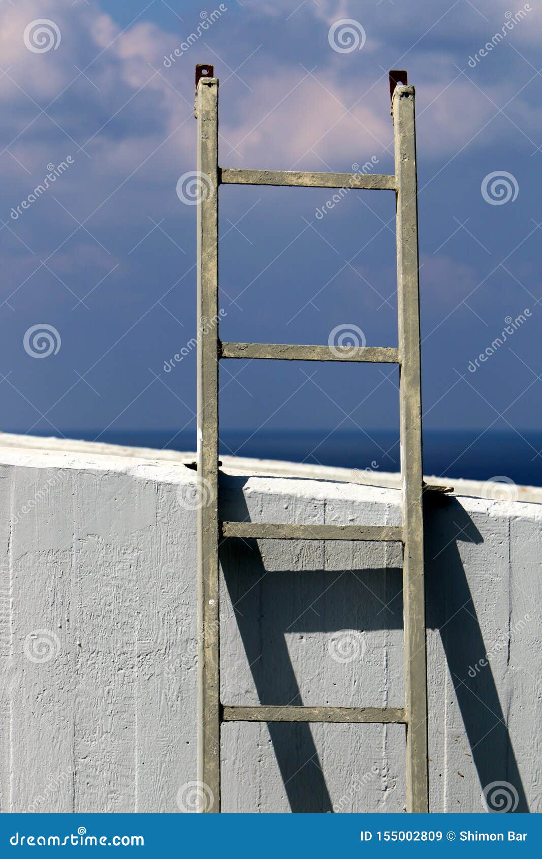 The Ladder Serves To Climb Up and Down Stock Image - Image of escalator ...