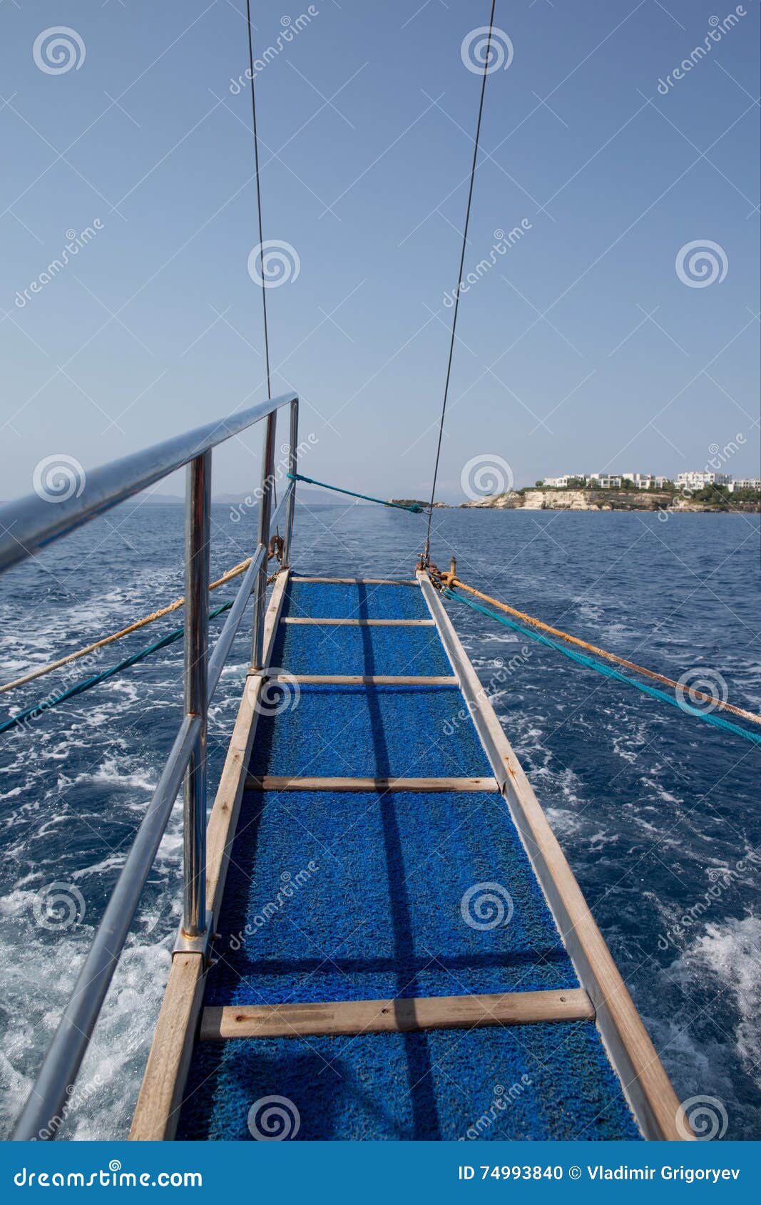 Ladder stock photo. Image of cruise, wave, shore, ship - 74993840