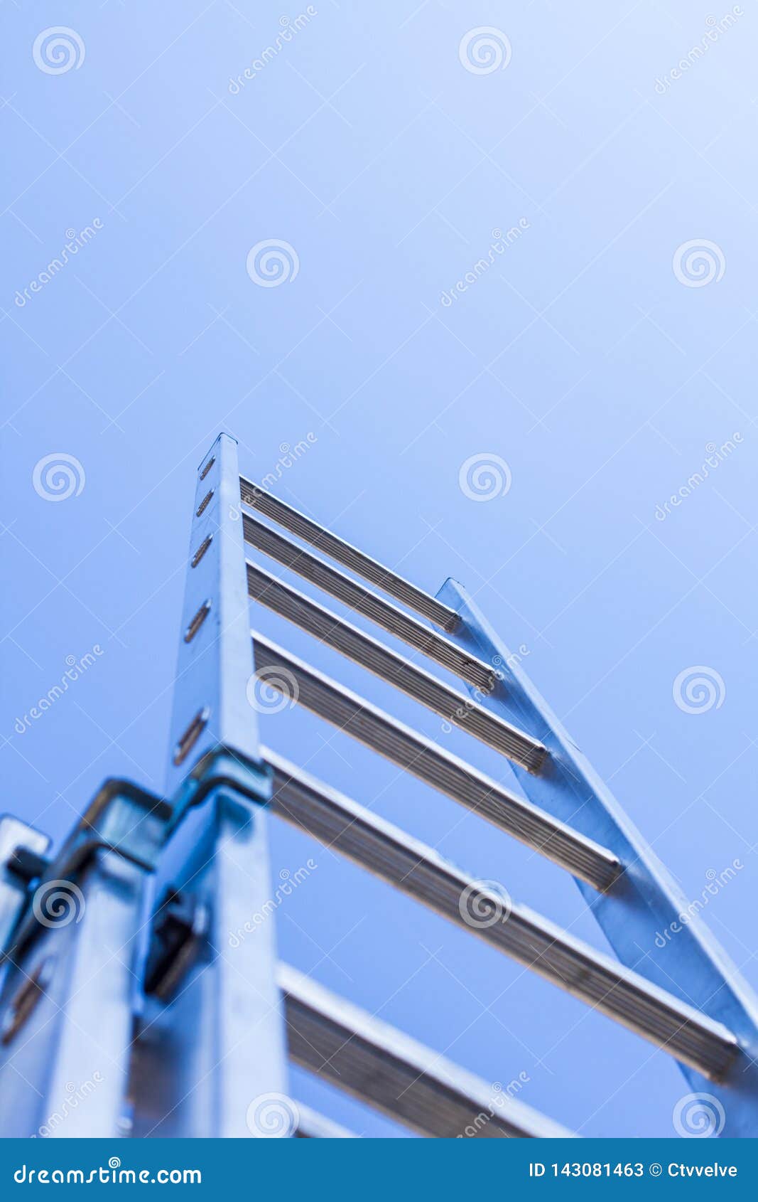Ladder and sky stock image. Image of conceptual, construction - 143081463