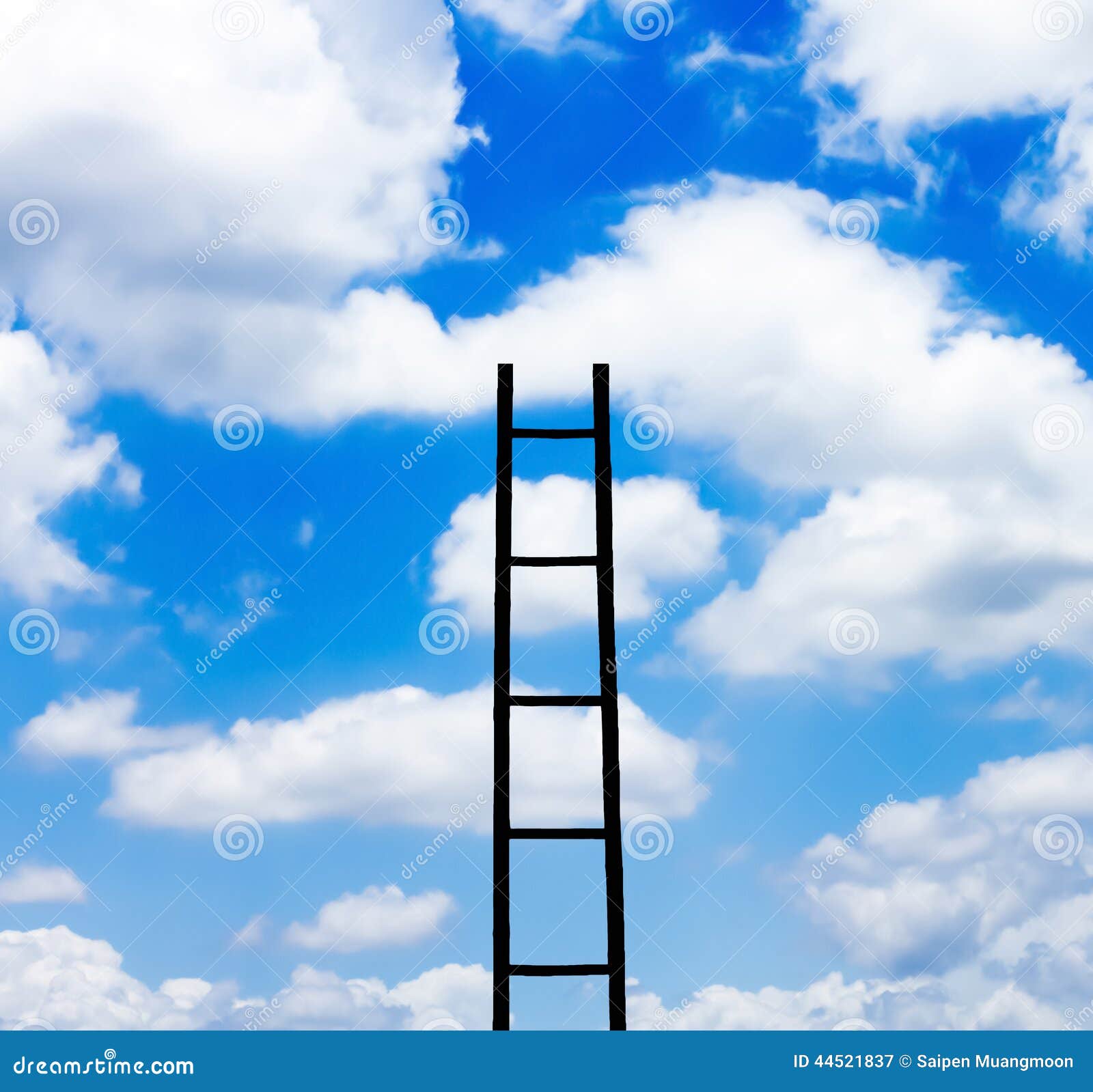 Ladder and sky stock image. Image of heaven, growth, forward - 44521837