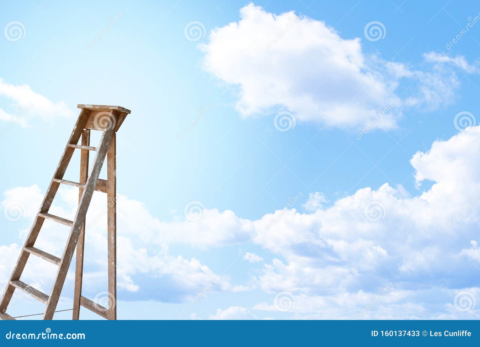 Ladder and sky stock image. Image of heaven, accessible - 160137433