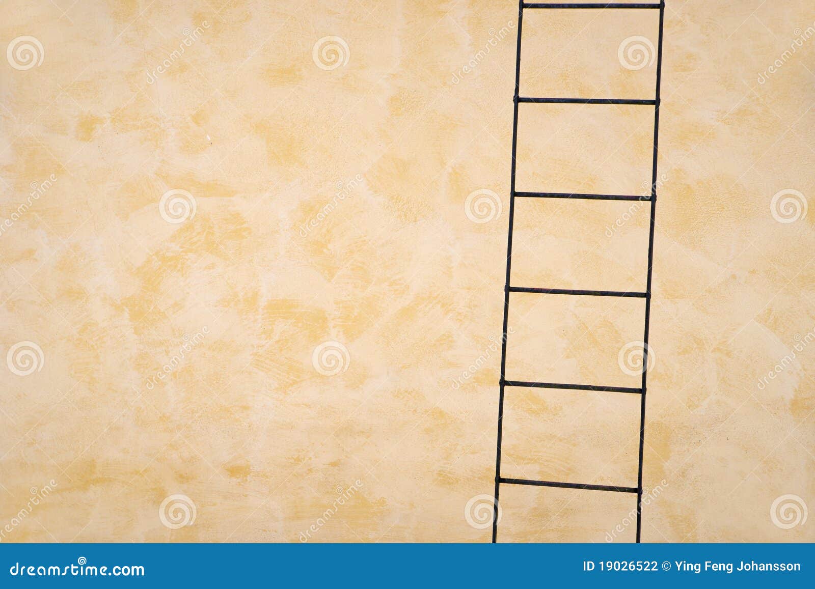 Ladder on stone wall stock photo. Image of ladder, space - 19026522