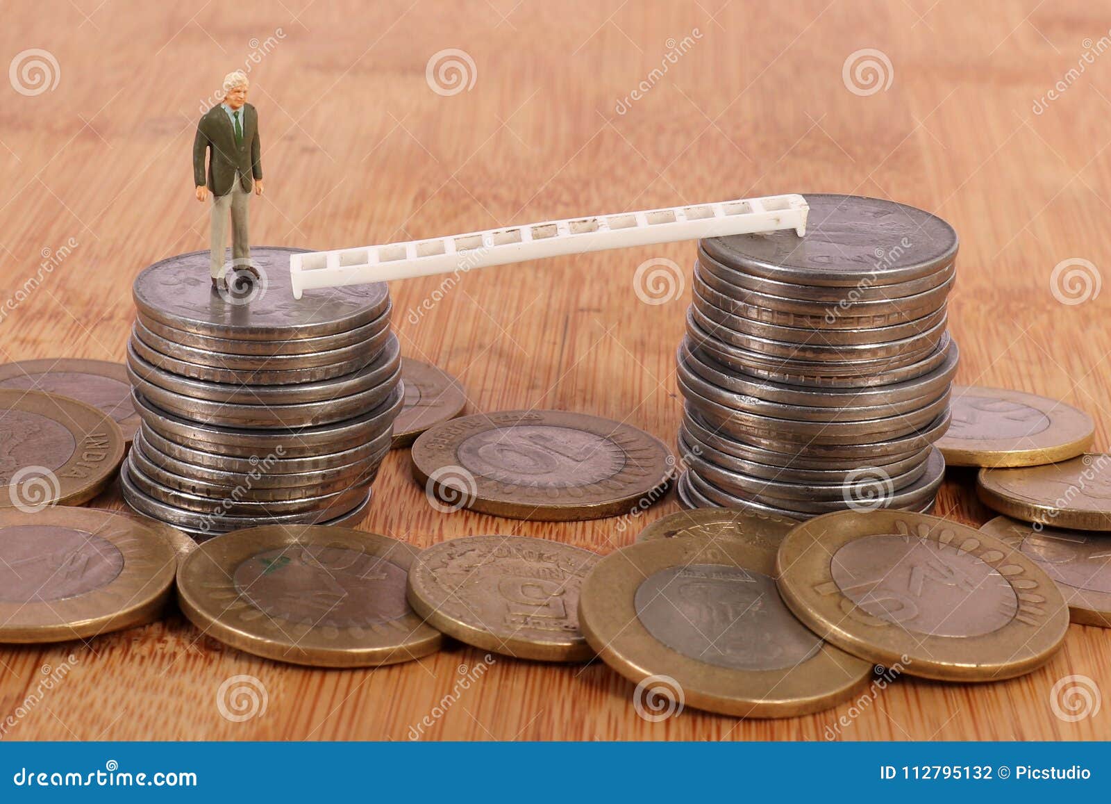 Ladder of success stock photo. Image of increase, wooden - 112795132