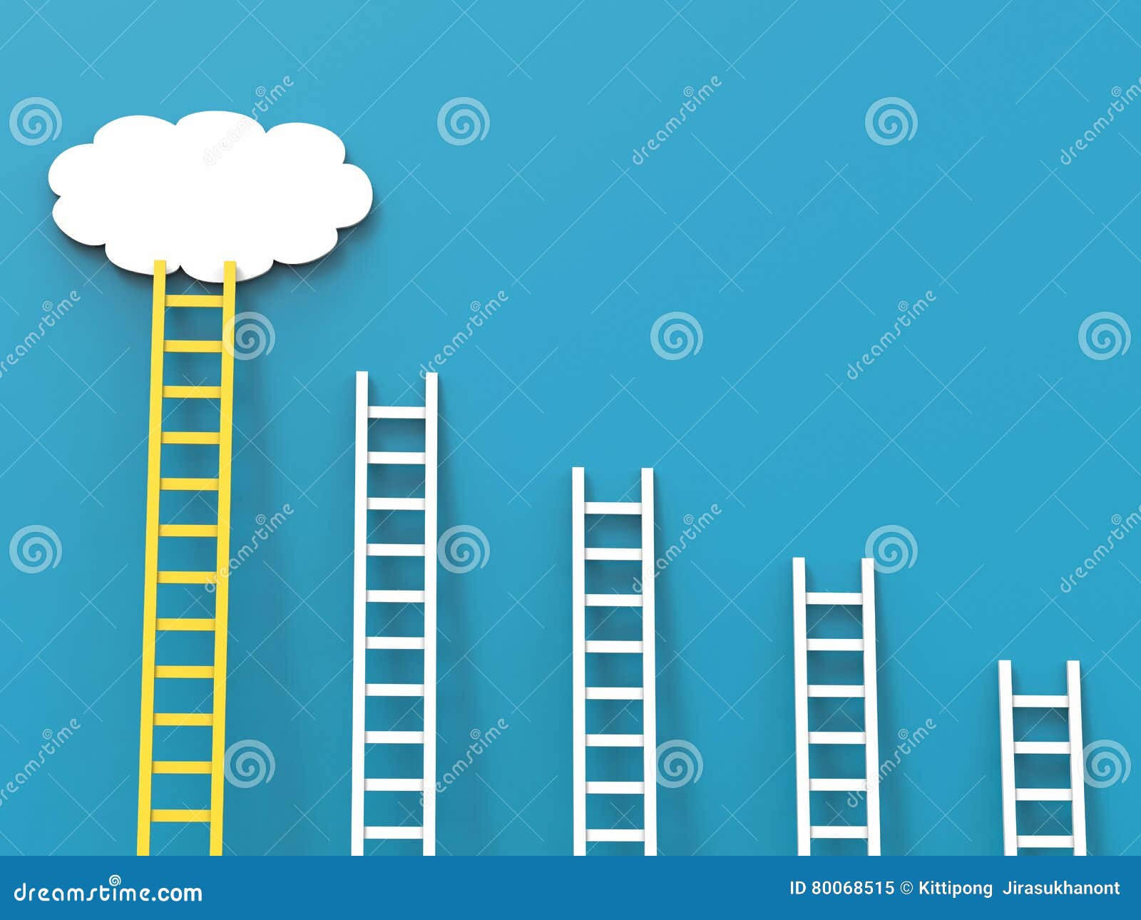 Ladder of success concept stock illustration. Illustration of growth ...