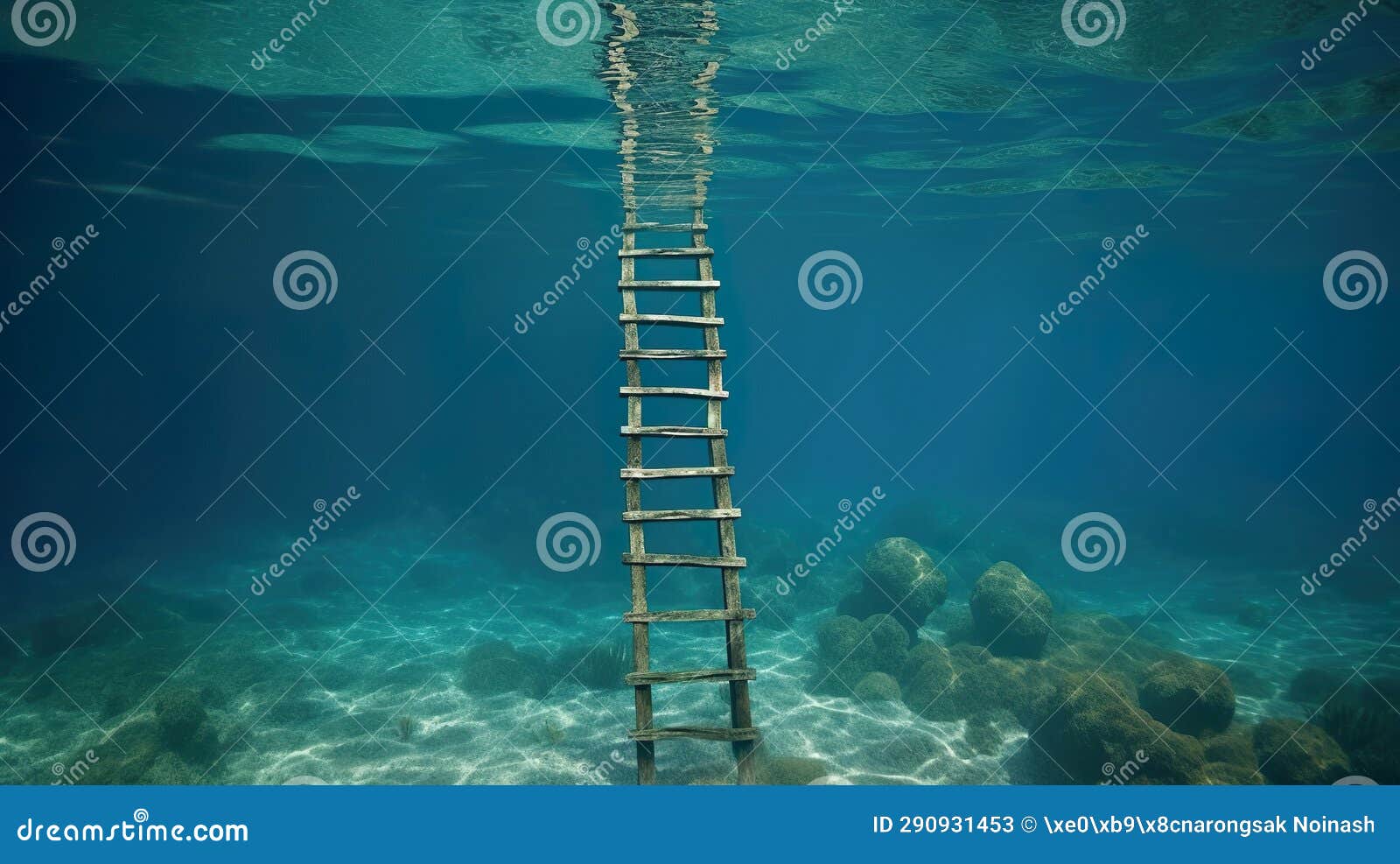 A Ladder between the Surface of the Water and the Depths of the Ocean ...