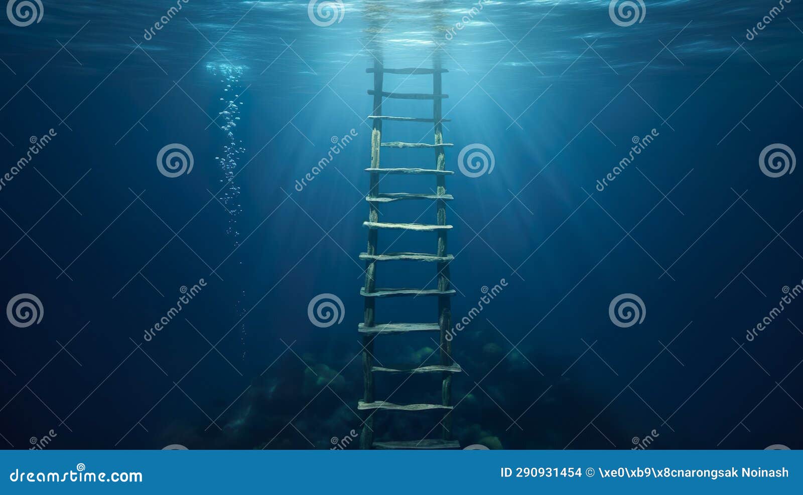 A Ladder between the Surface of the Water and the Depths of the Ocean ...