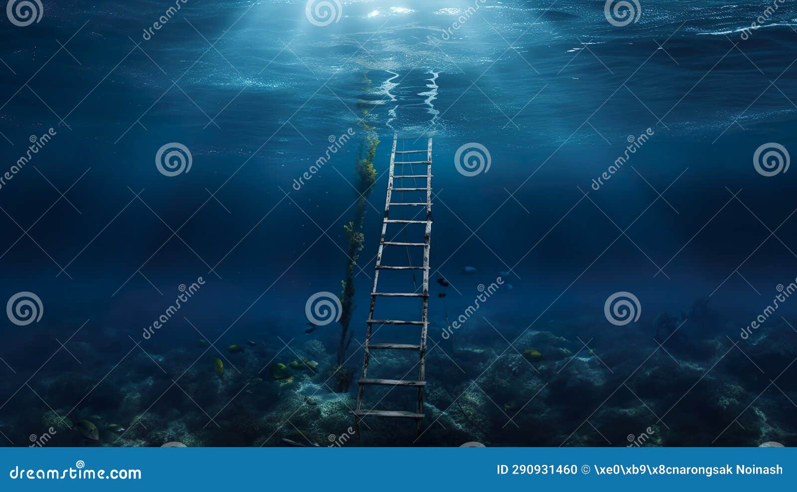 A Ladder between the Surface of the Water and the Depths of the Ocean ...