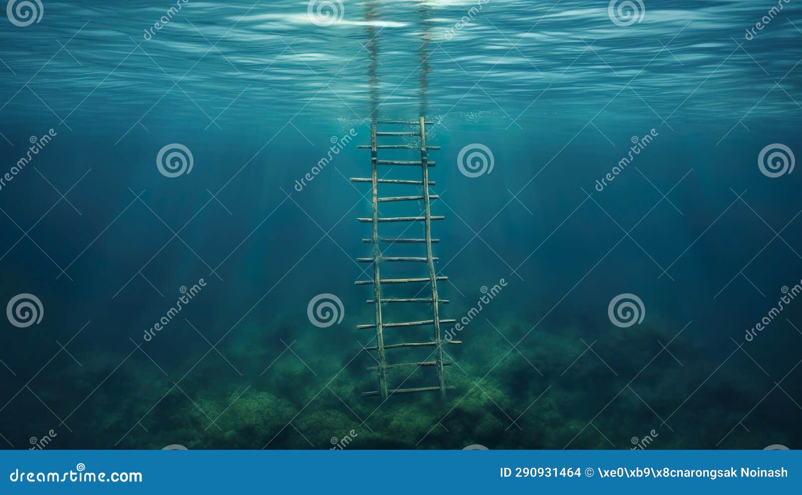 A Ladder between the Surface of the Water and the Depths of the Ocean ...