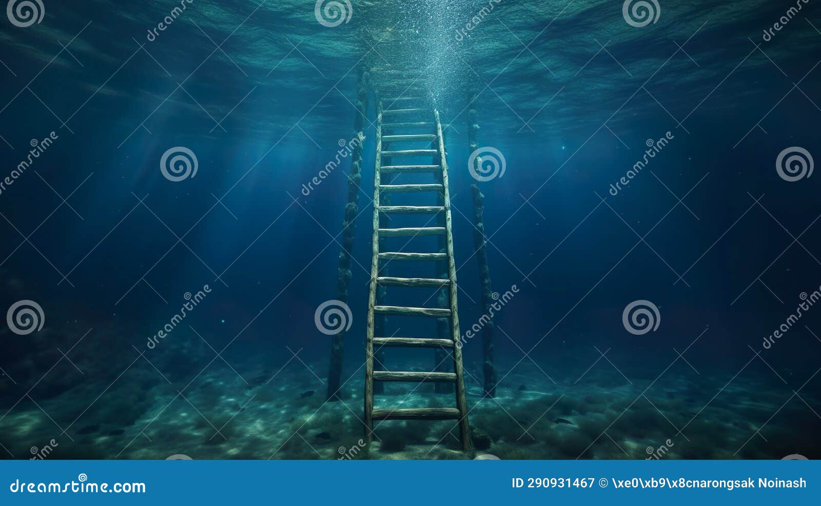 A Ladder between the Surface of the Water and the Depths of the Ocean ...