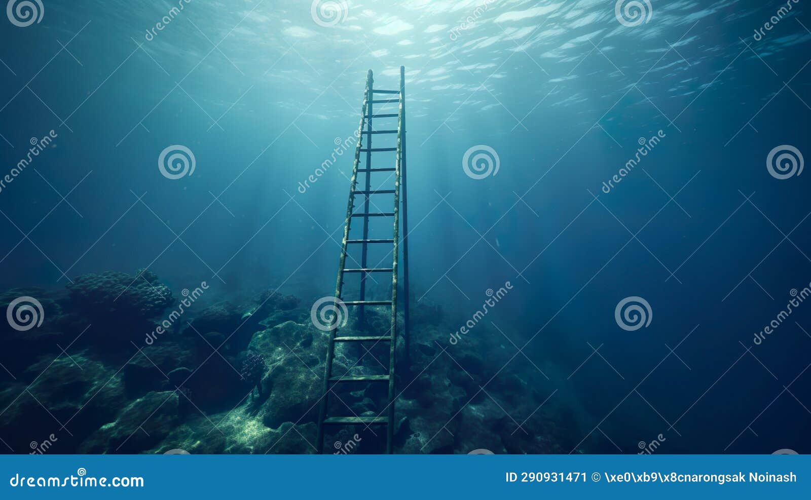 A Ladder between the Surface of the Water and the Depths of the Ocean ...
