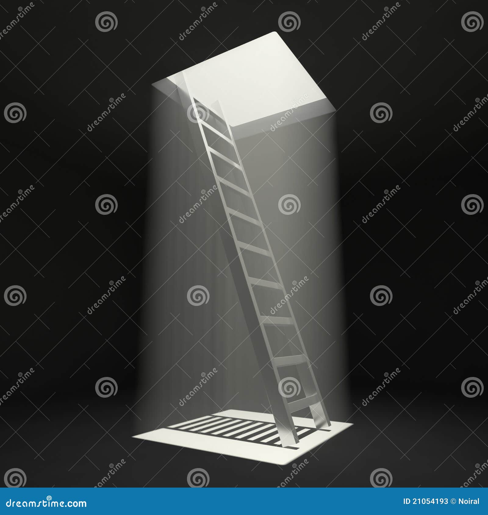 Ladder to freedom stock illustration. Illustration of aspiration - 21054193